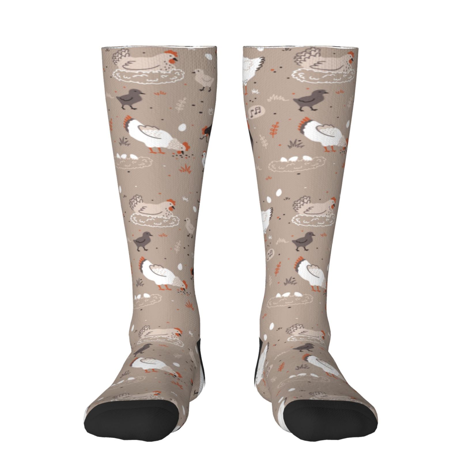 Naloa Chicken Thigh High Socks Extra Long Stretchy Sock Women Over Knee ...