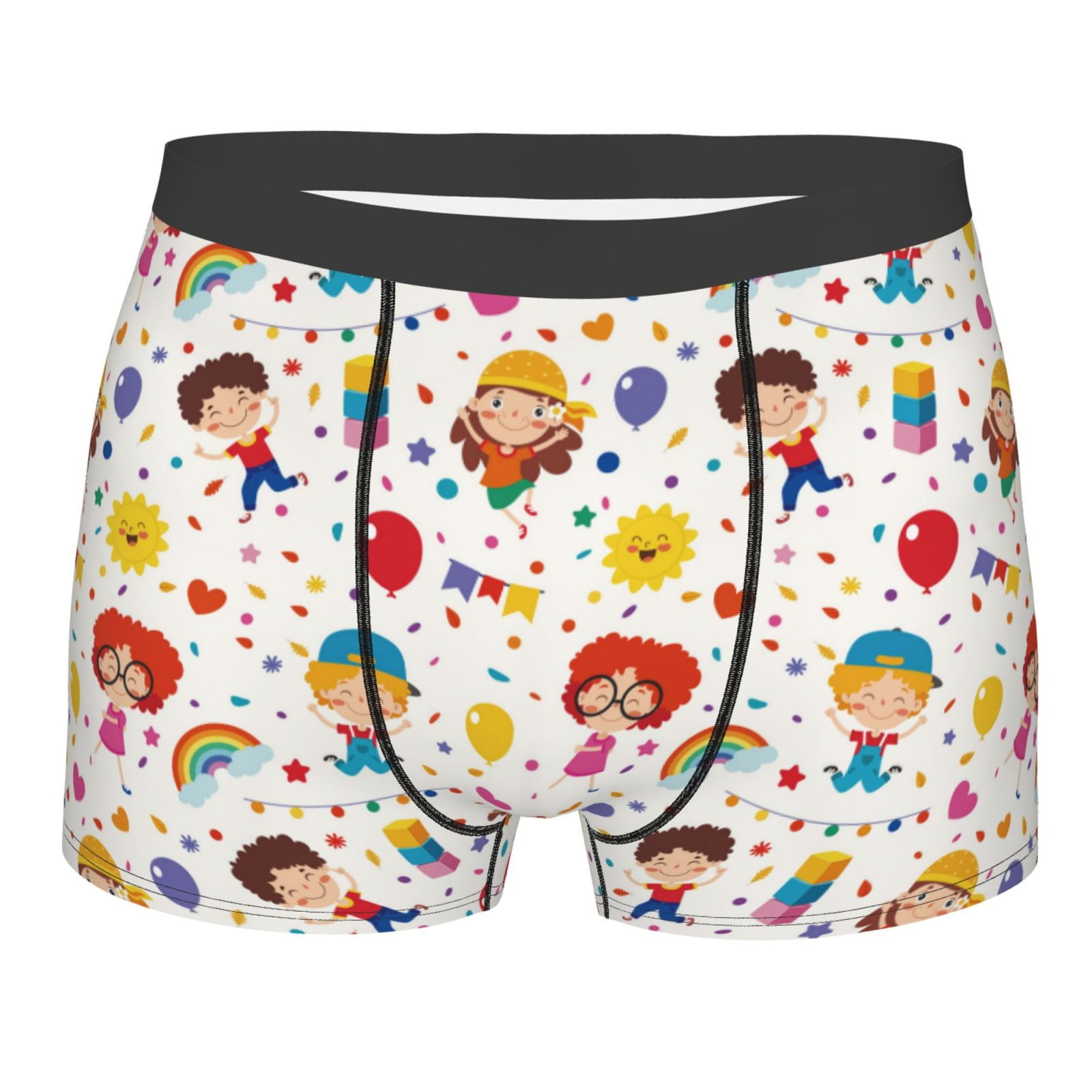 Naloa Childrens Party Print Mens Underwear - Boxers for Men, Classic ...