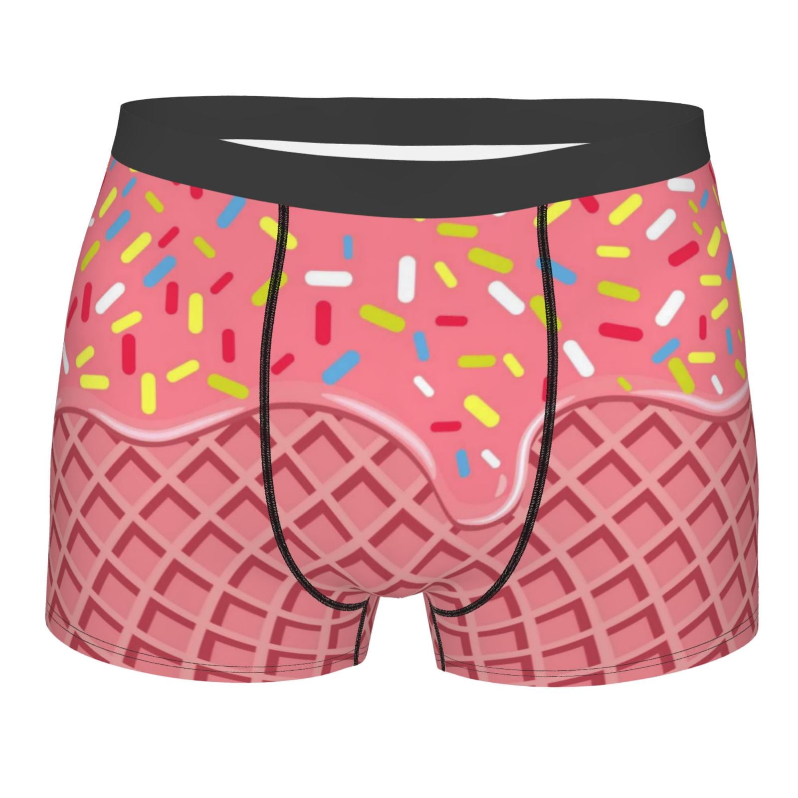 Naloa Chocolate with Flowing Cream Print Mens Underwear - Boxers for ...