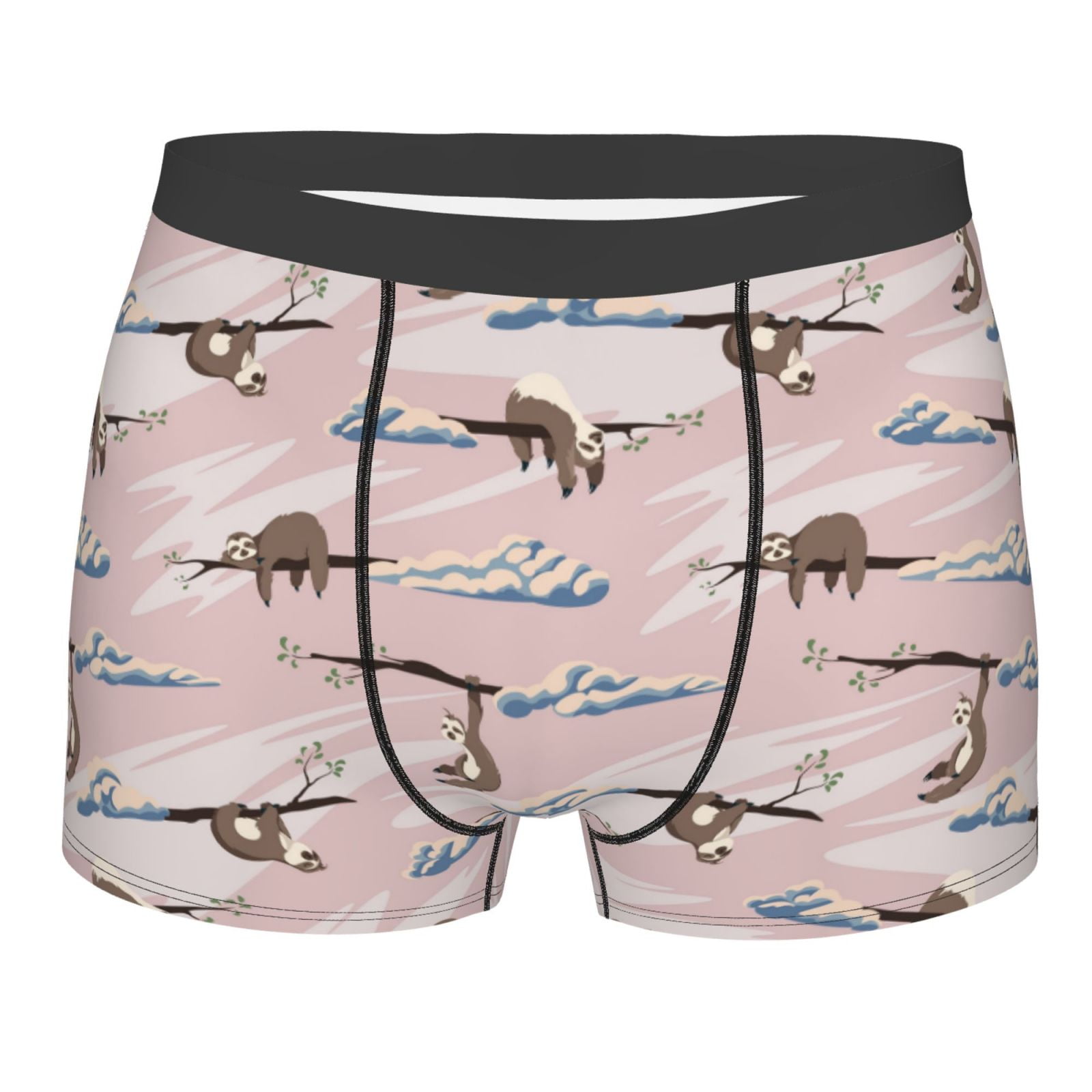 Naloa Cloud Sloth Print Mens Underwear - Boxers for Men, Classic Briefs ...