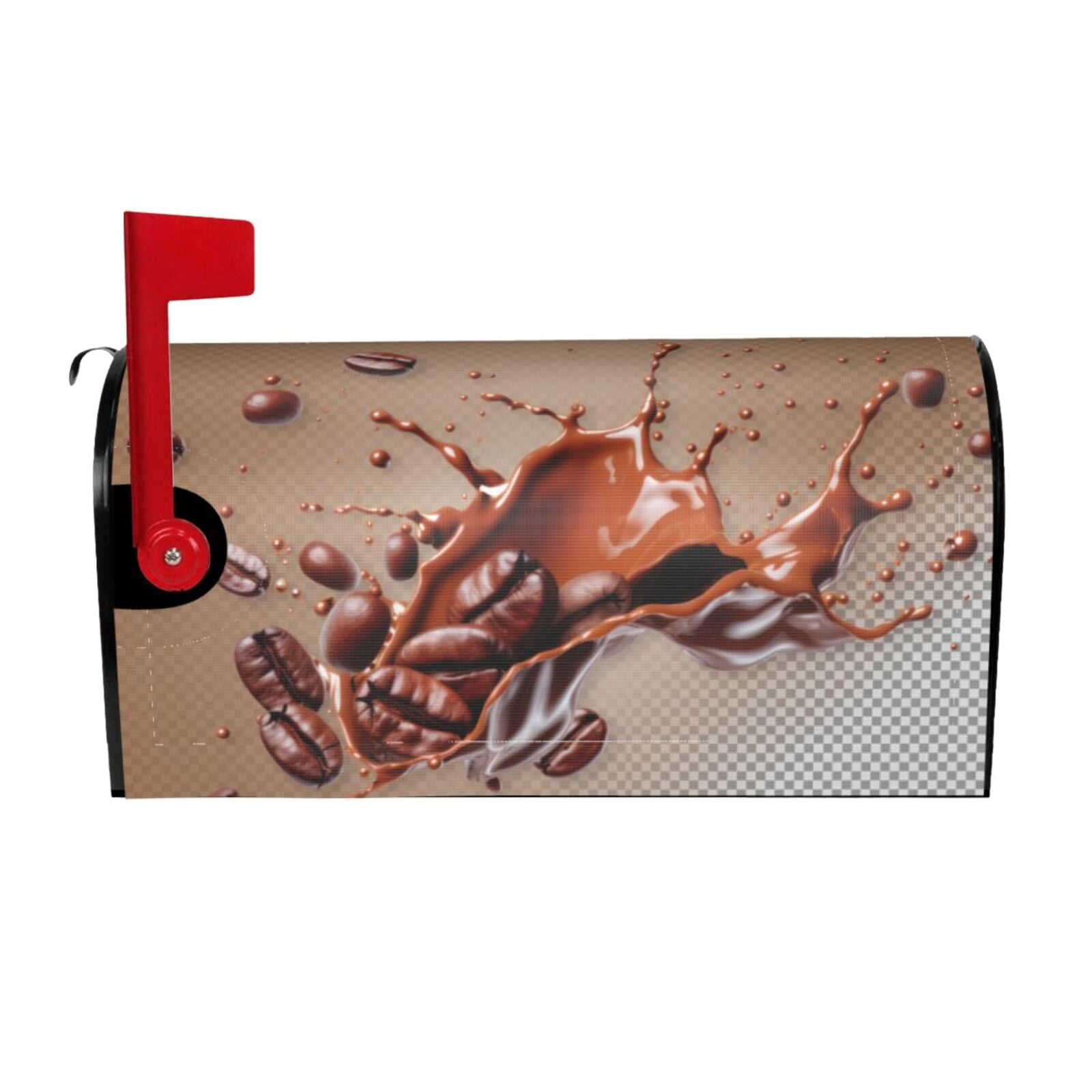 Naloa Coffee Beans Chocolate Splash Mailbox Covers Magnetic Post Box ...