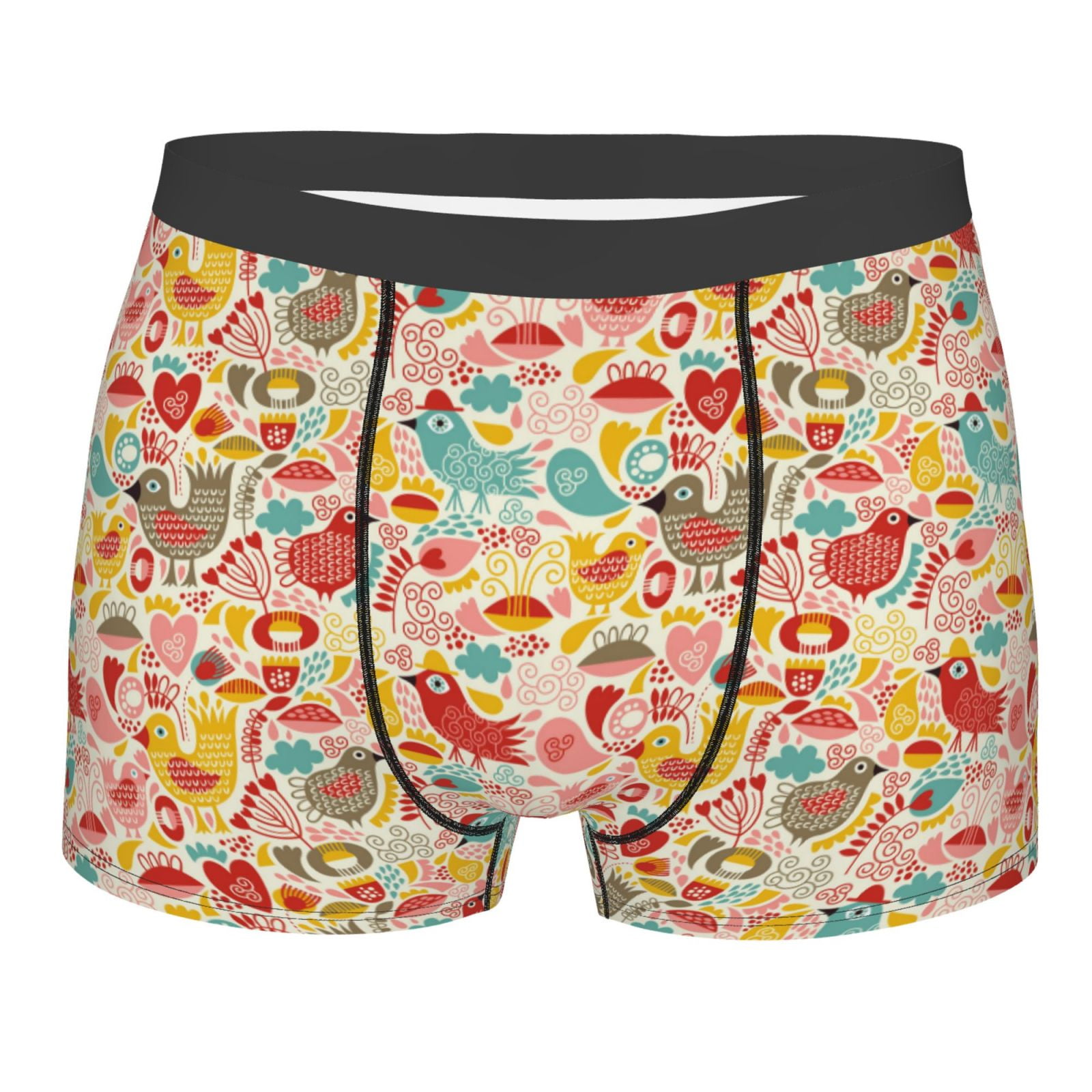 Naloa Colorful Chicken Print Mens Underwear - Boxers for Men, Classic ...