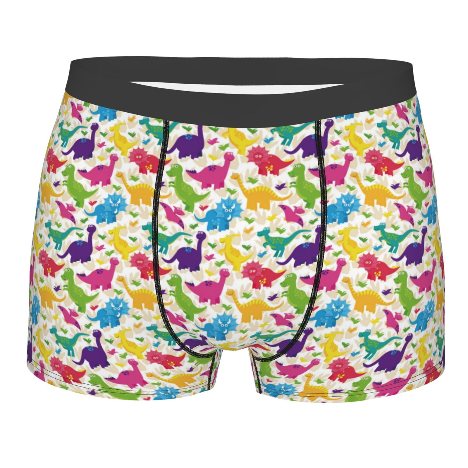 Naloa Colorful Dinosaurs Print Mens Underwear - Boxers for Men, Classic ...