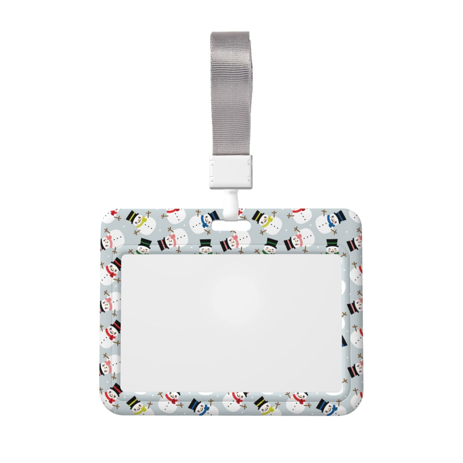Naloa Colorful Hat Snowman Card Badge Holder Work Badge Sleeve for ...