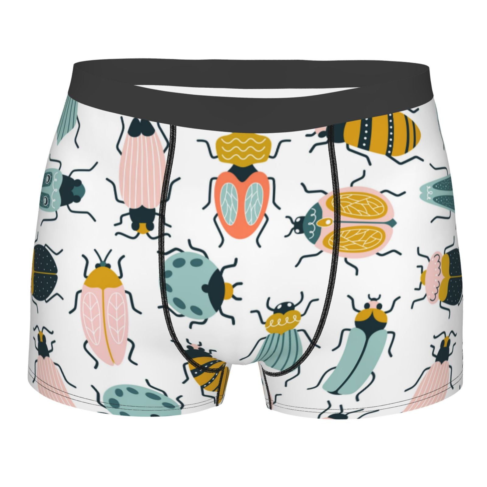 Naloa Colorful Insects Print Mens Underwear - Boxers for Men, Classic ...