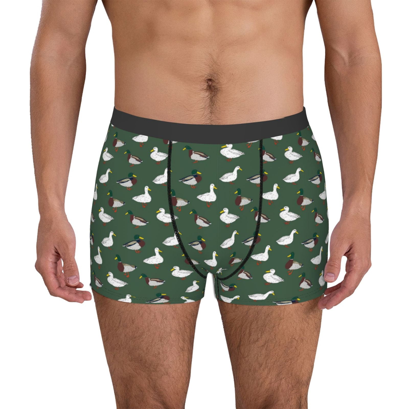 Naloa Colorful Mallard Duck Mens Underwear - Boxers for Men, Mens Boxer ...