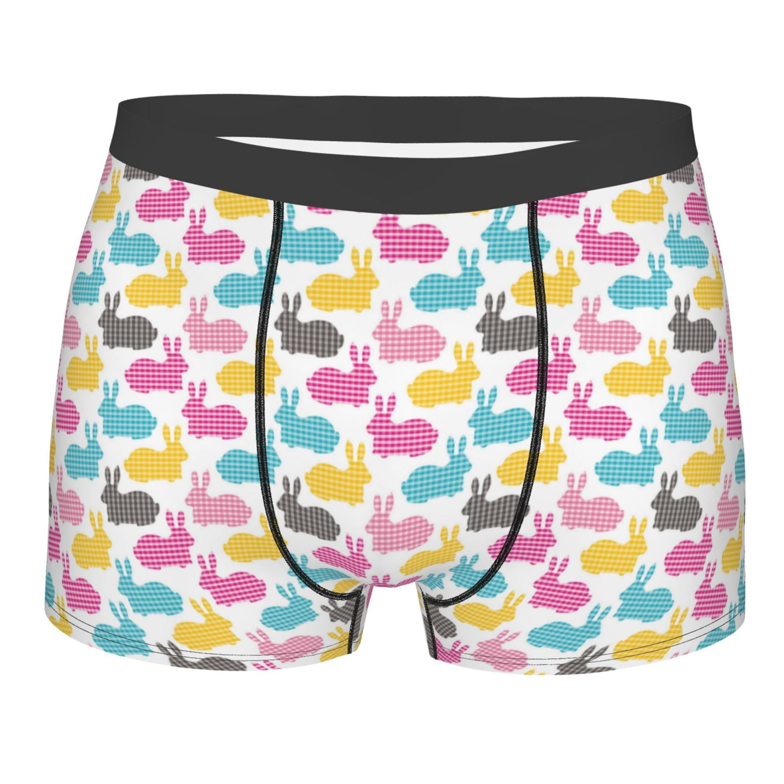 Naloa Colorful Rabbit Print Mens Underwear - Boxers for Men, Classic ...