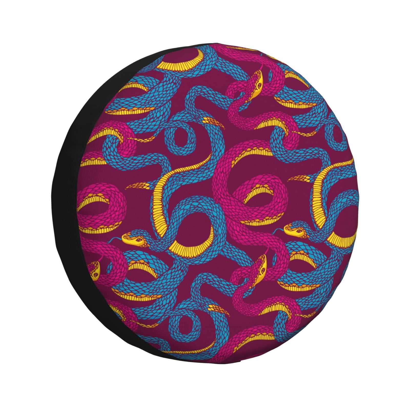 Naloa Colorful Snake PVC Leather Spare Tire Wheel Cover for Car Truck ...