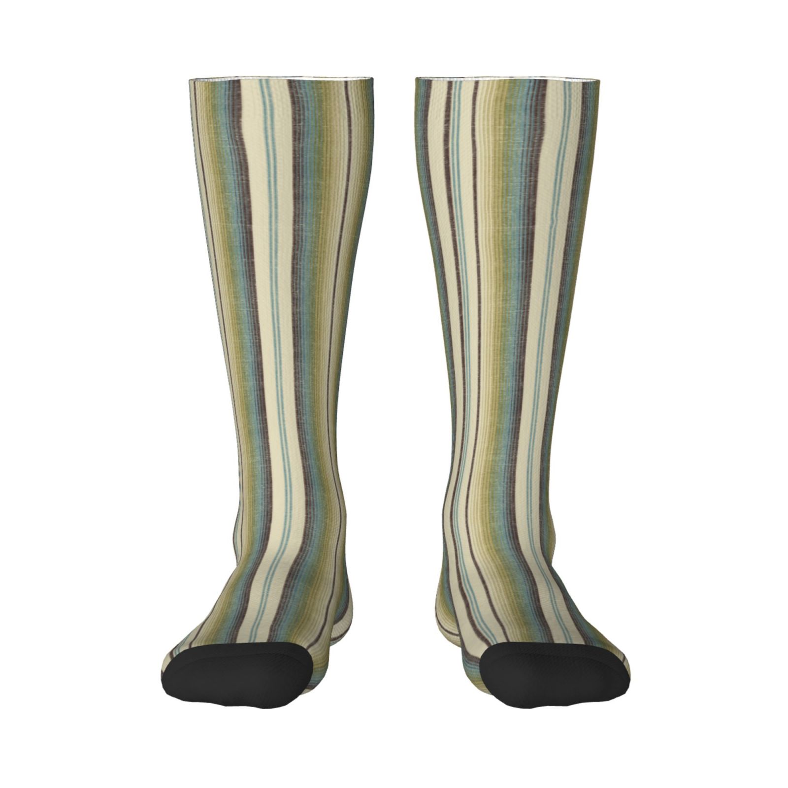 Naloa Colourful stripes Knee Socks, High Socks Long Stretchy Sock Women ...