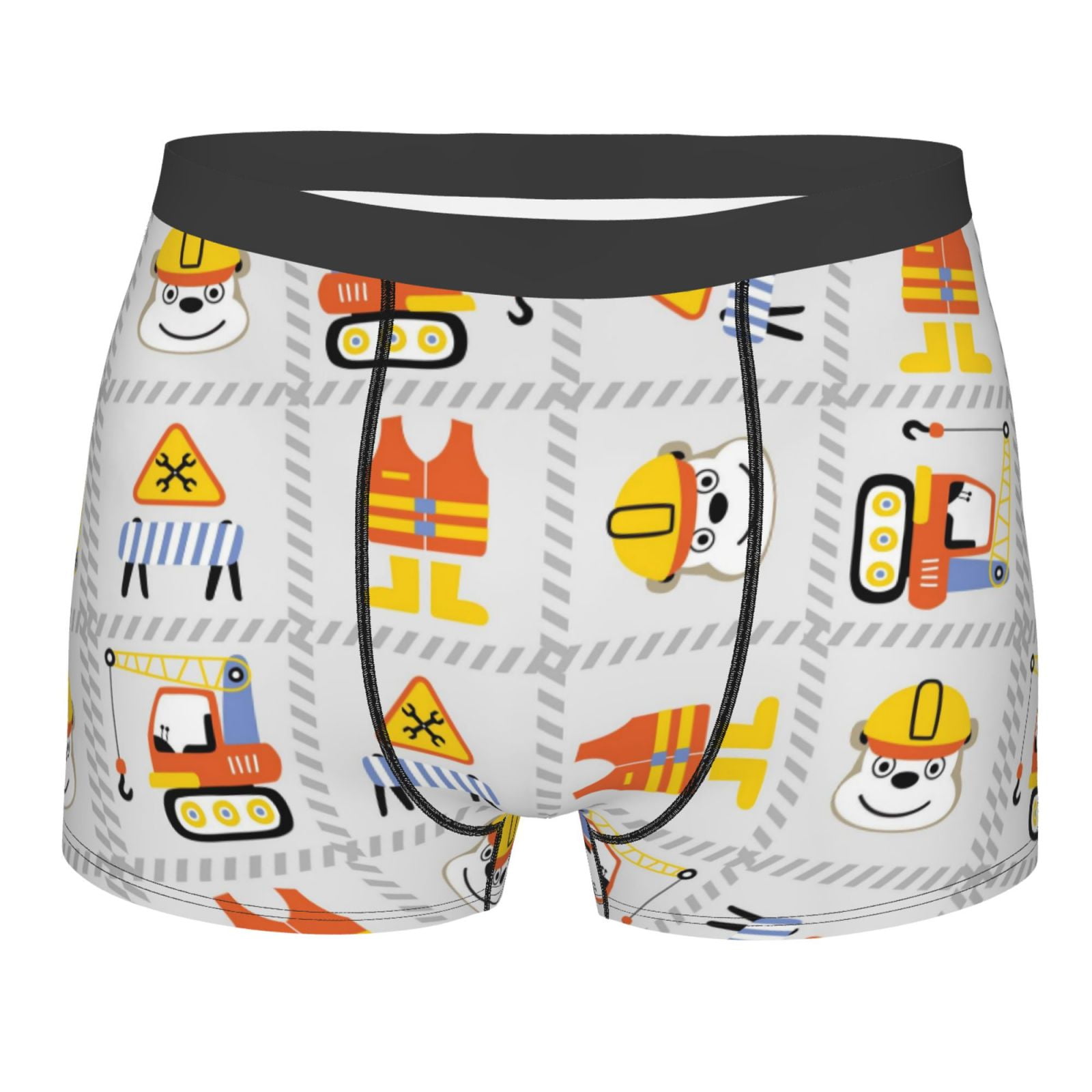 Naloa Construction Equipments Worker Print Mens Underwear - Boxers for ...