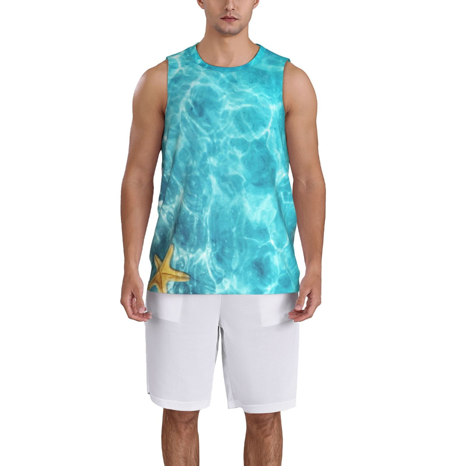 Naloa Coral And Seashell On The Beach Basketball Jersey Reversible Men ...