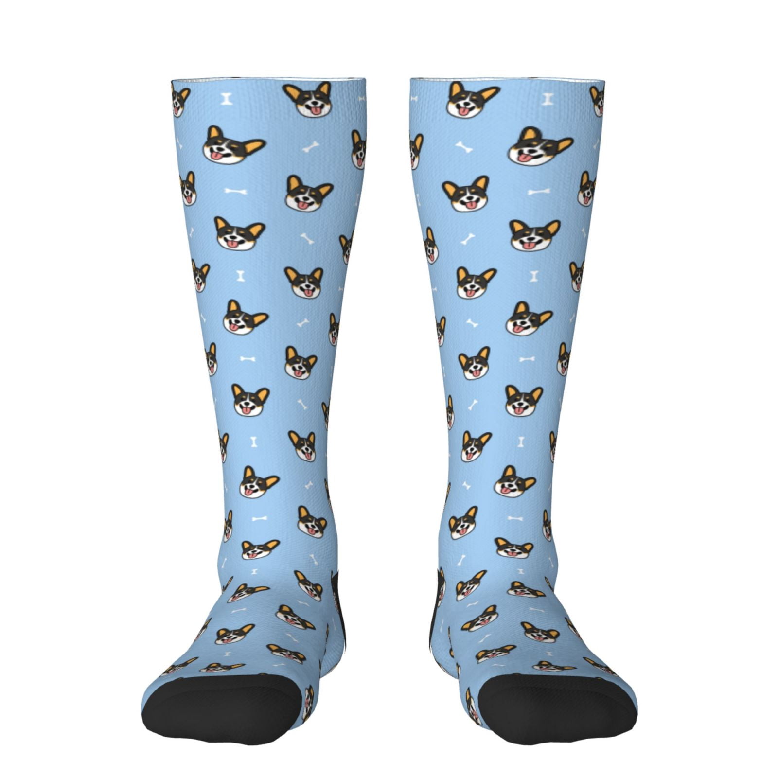 Naloa Corgi Dog Thigh High Socks Extra Long Stretchy Sock Women Over ...