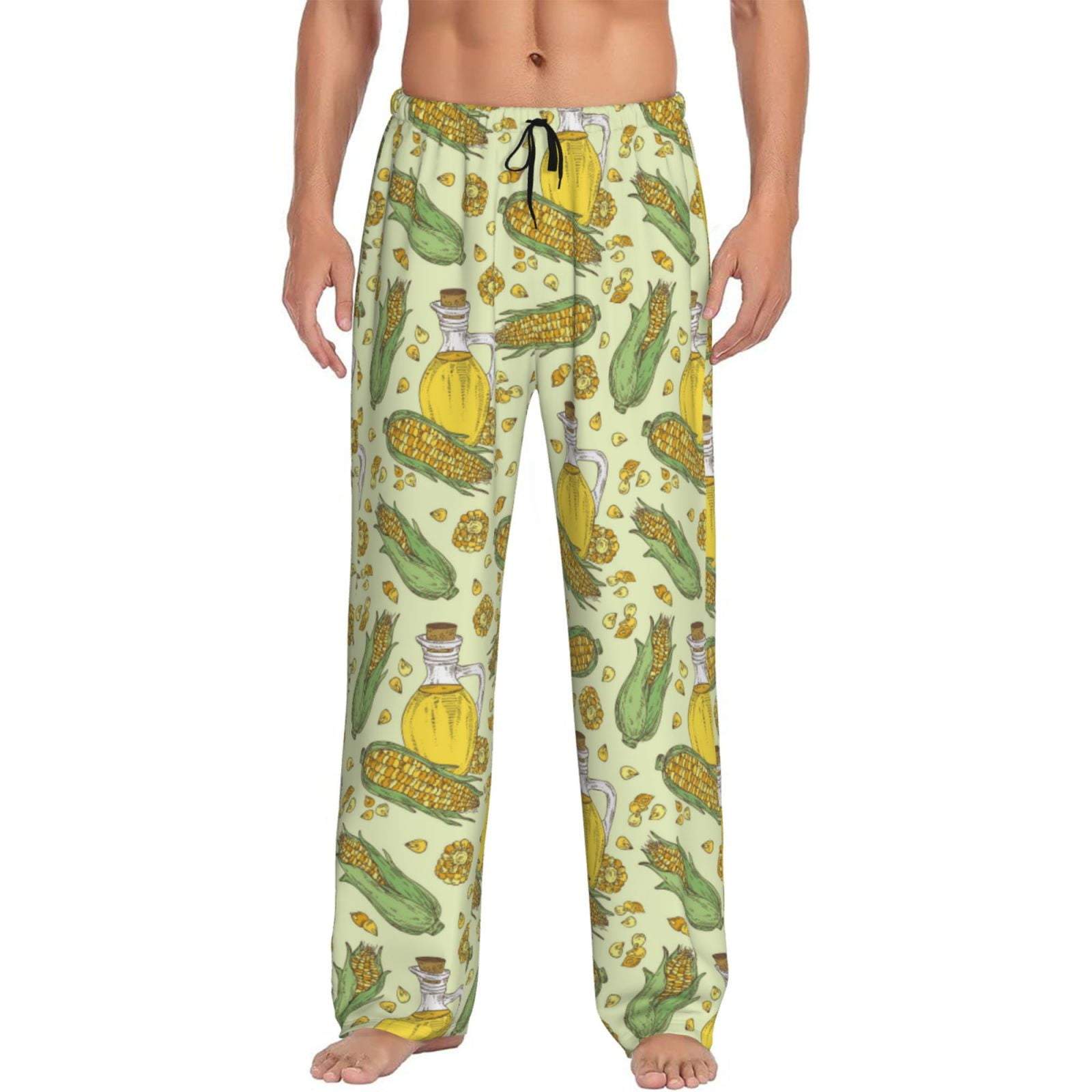 Naloa Corn And Corn Oil Pajama Pants Men, PJ Bottoms, Sleep & Lounge ...