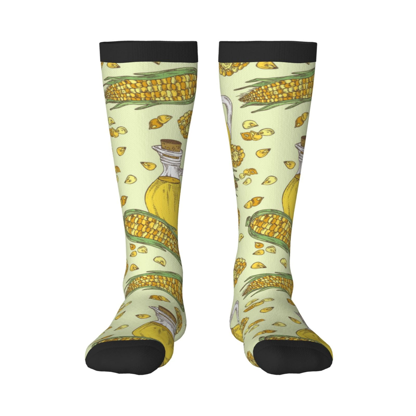 Naloa Corn And Corn Oil Thigh High Socks Extra Long Stretchy Sock Women ...