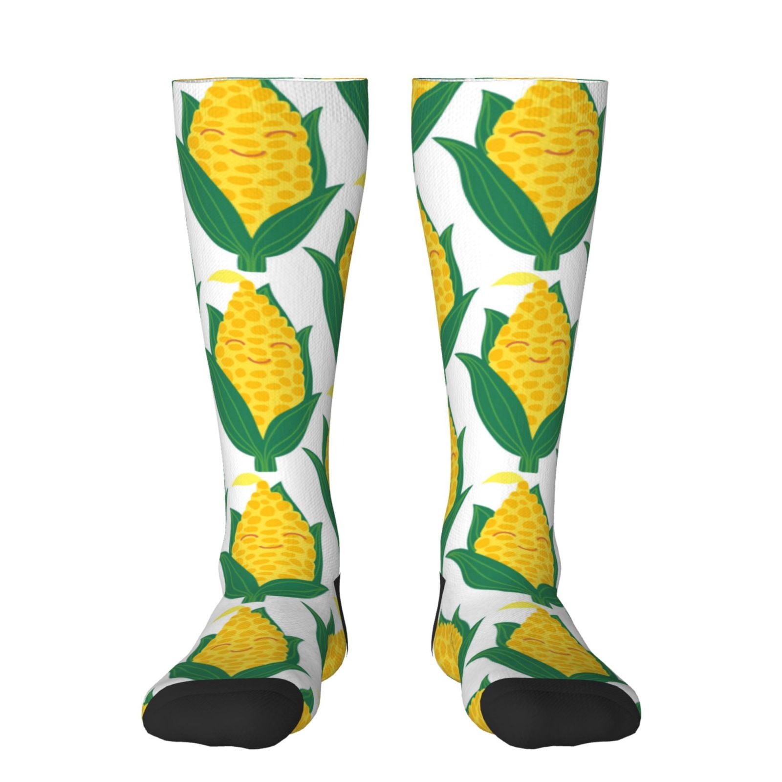 Naloa Corn Cob Thigh High Socks Extra Long Stretchy Sock Women Over ...