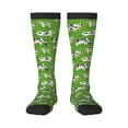 Naloa Cows With Calfs Green Thigh High Socks Extra Long Stretchy Sock ...