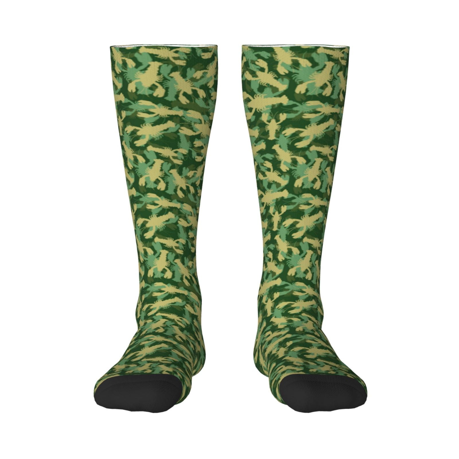 Naloa Crayfish Army Thigh High Socks Extra Long Stretchy Sock Women ...