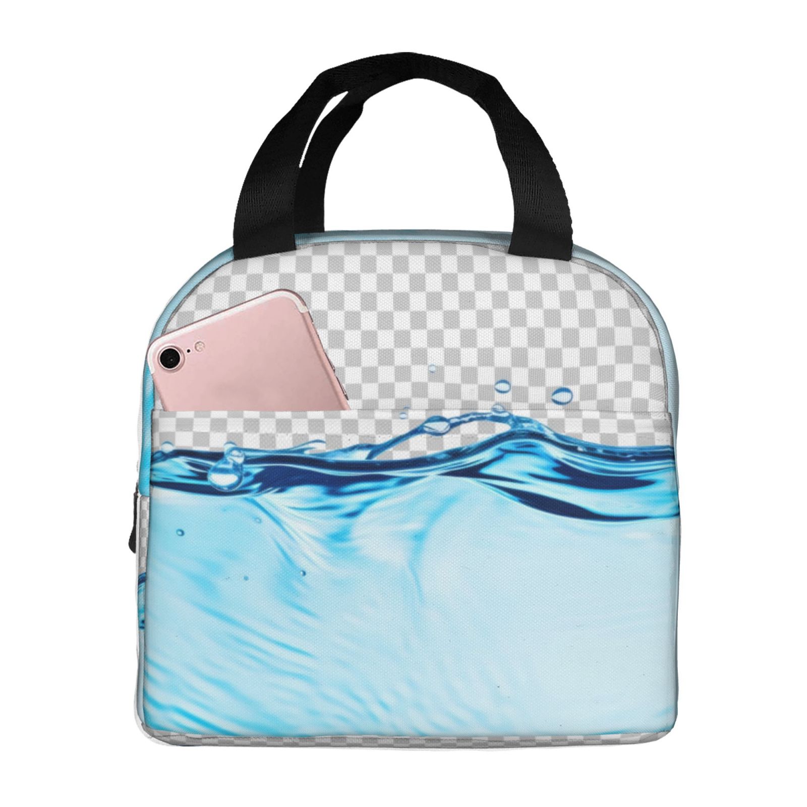 Naloa Crystal Clear Water Splash Print Lunch Box for Women Men ...