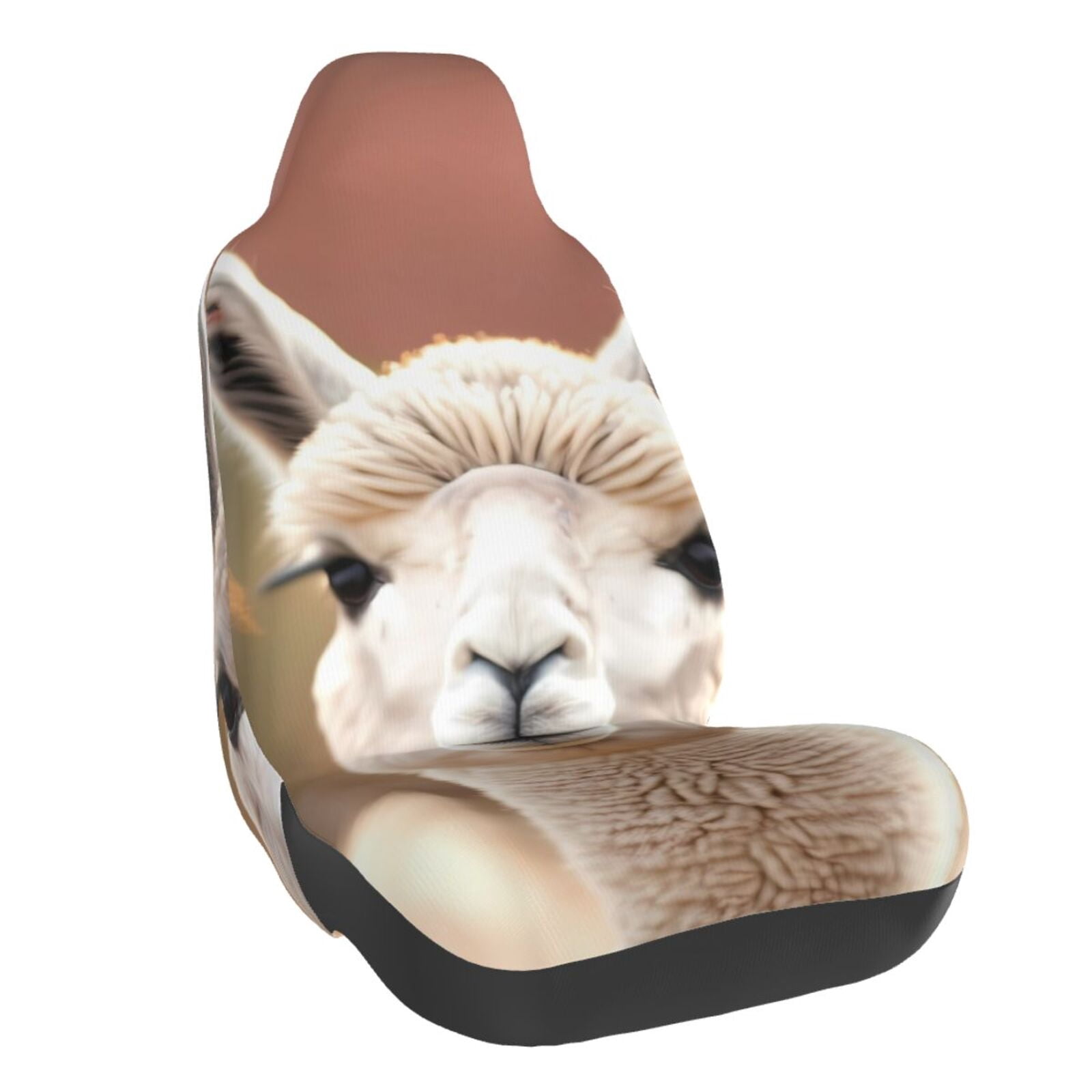 Naloa Cute Alpaca in Daze Car Seat Covers Universal Front Seat Coves ...