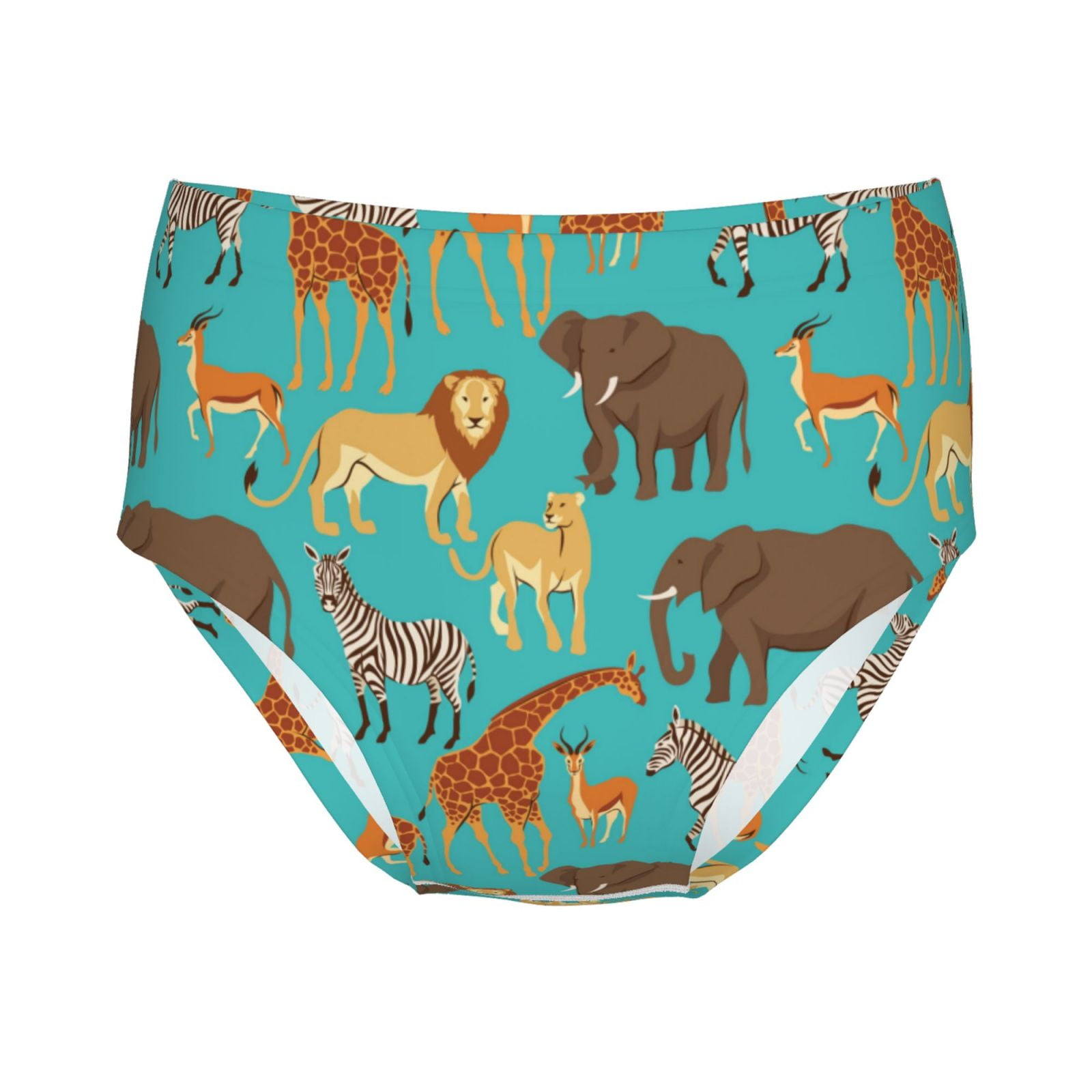 Naloa Cute Animals Print Girls Underwear, Kids' Cotton Underwear ...
