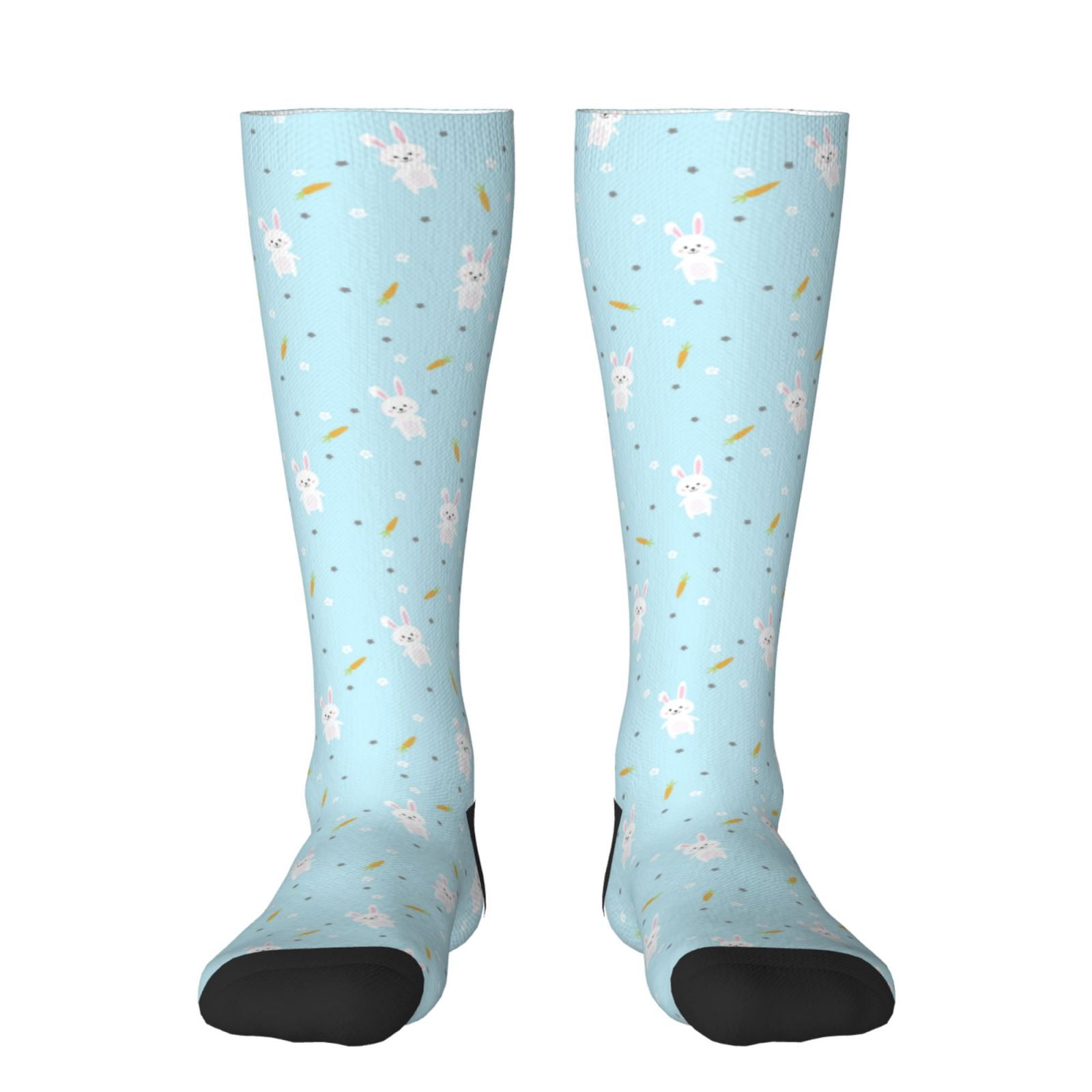 Naloa Cute Bunny Thigh High Socks Extra Long Stretchy Sock Women Over ...
