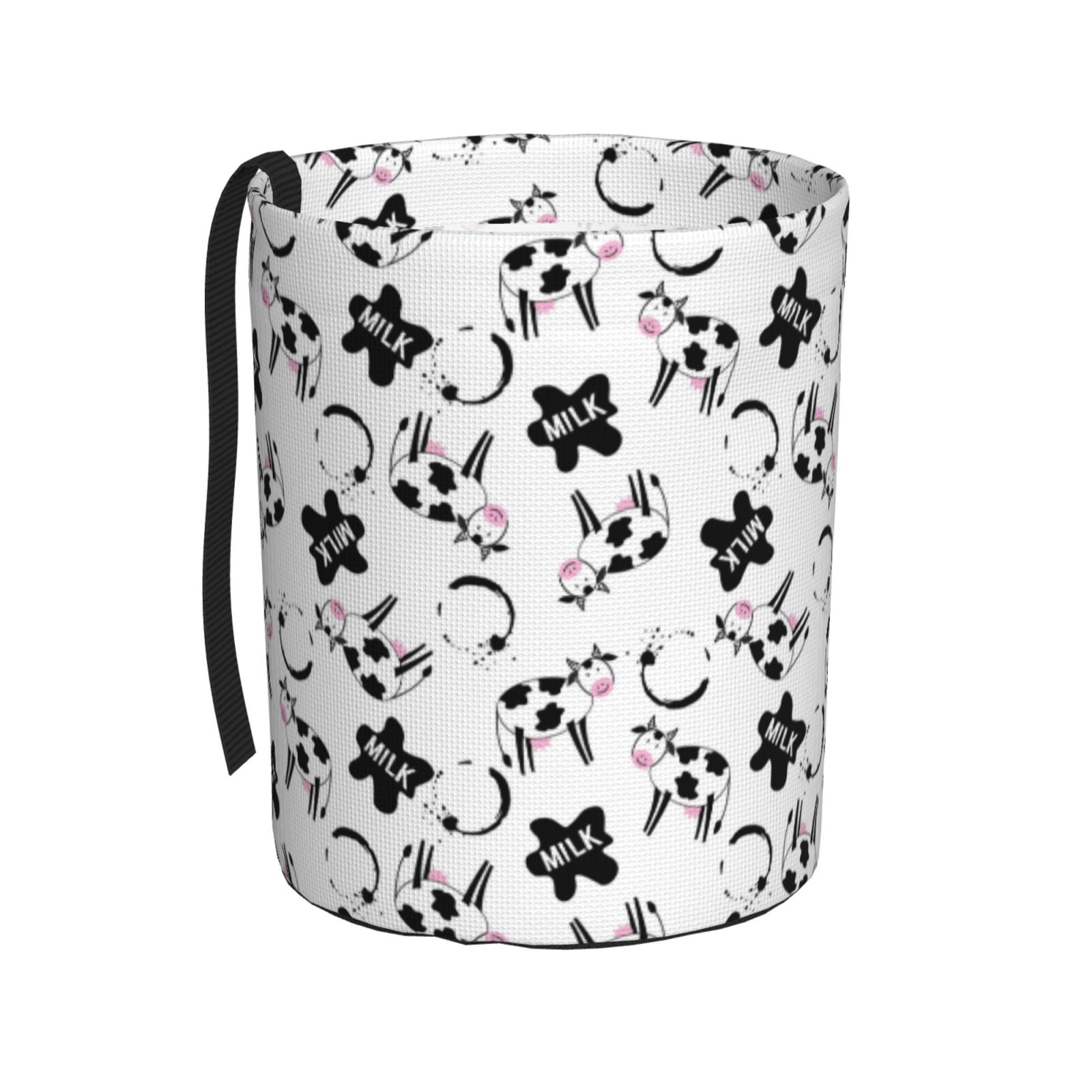 Naloa Cute Cow and Milk Stains Car Trash Can Garbage Car Accessories ...
