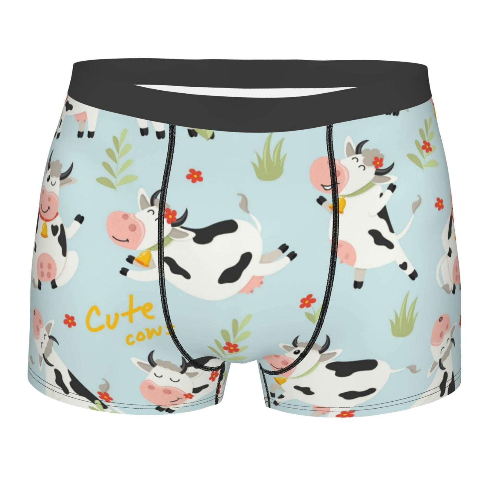 Naloa Cute Cows Print Mens Underwear - Boxers for Men, Classic Briefs ...