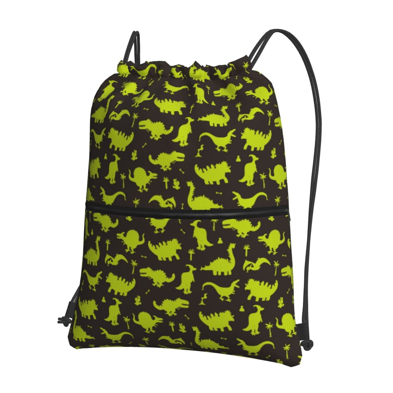 Naloa Cute Dinosaurs (2) Drawstring Backpack String Bag Cinch Water ...