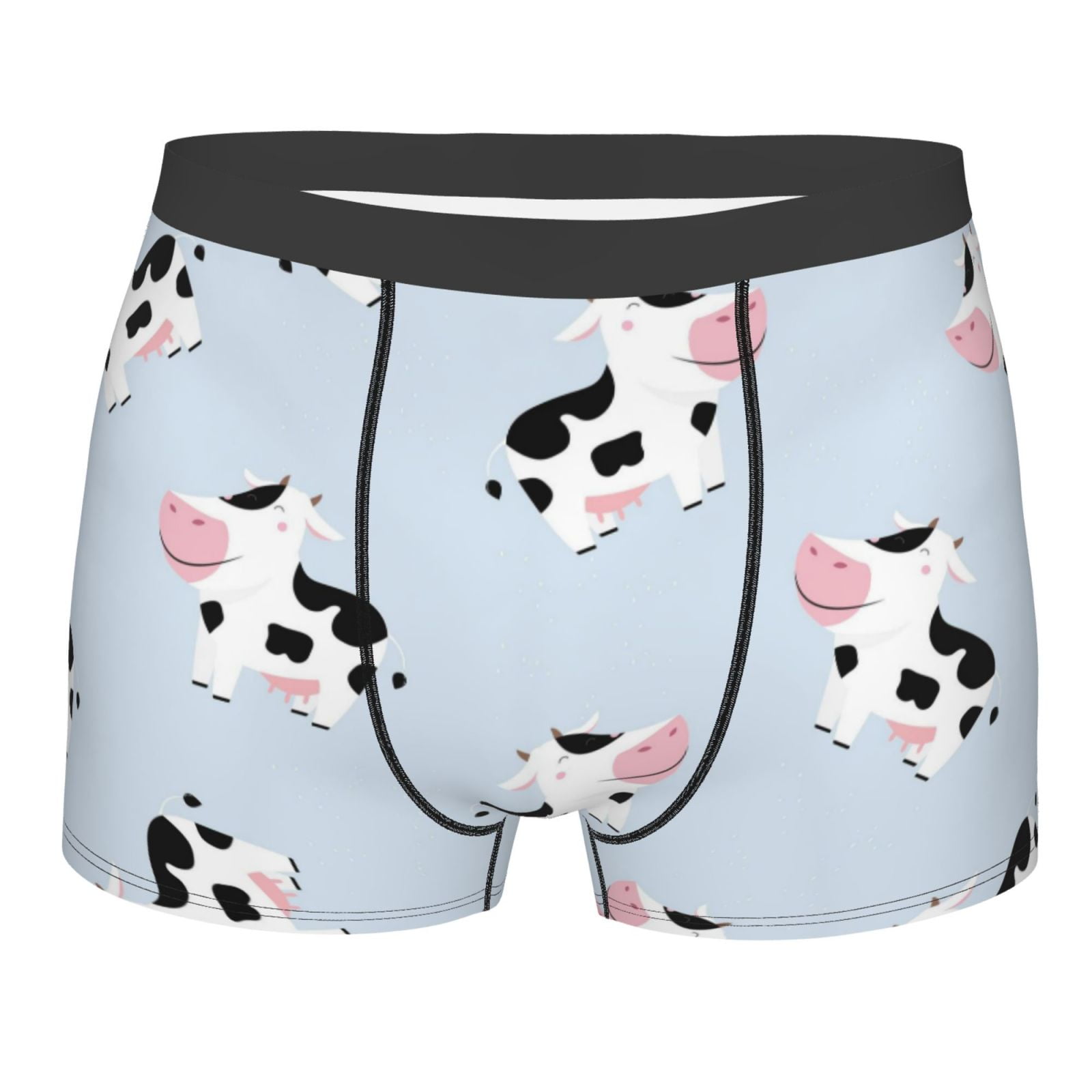 Naloa Cute Farm Cow Print Mens Underwear - Boxers for Men, Classic ...