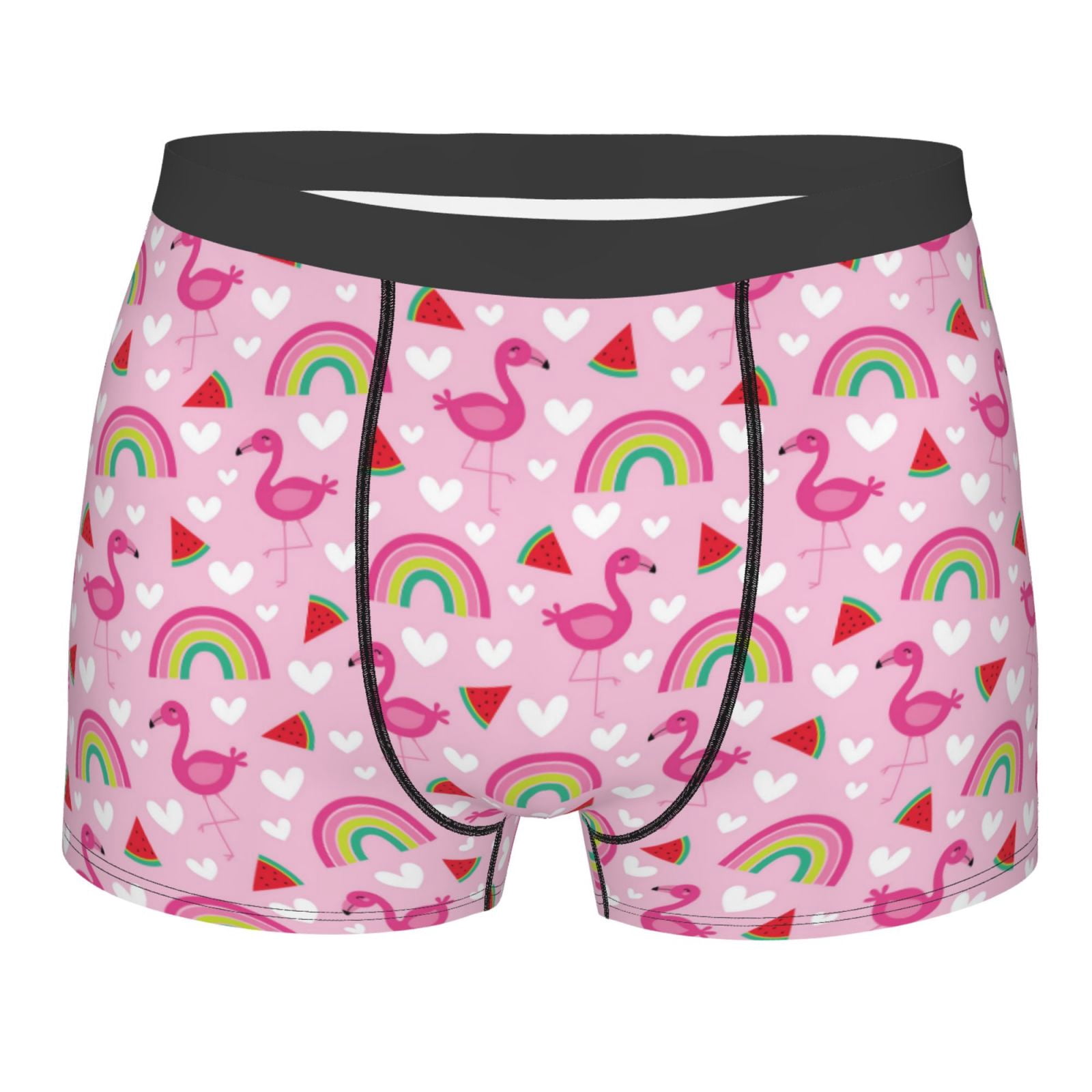 Naloa Cute Flamingo Print Mens Underwear - Boxers for Men, Classic ...