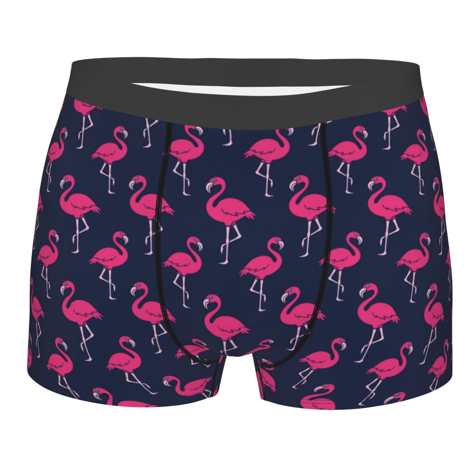 Naloa Cute Flamingo Print Mens Underwear - Boxers for Men, Classic ...