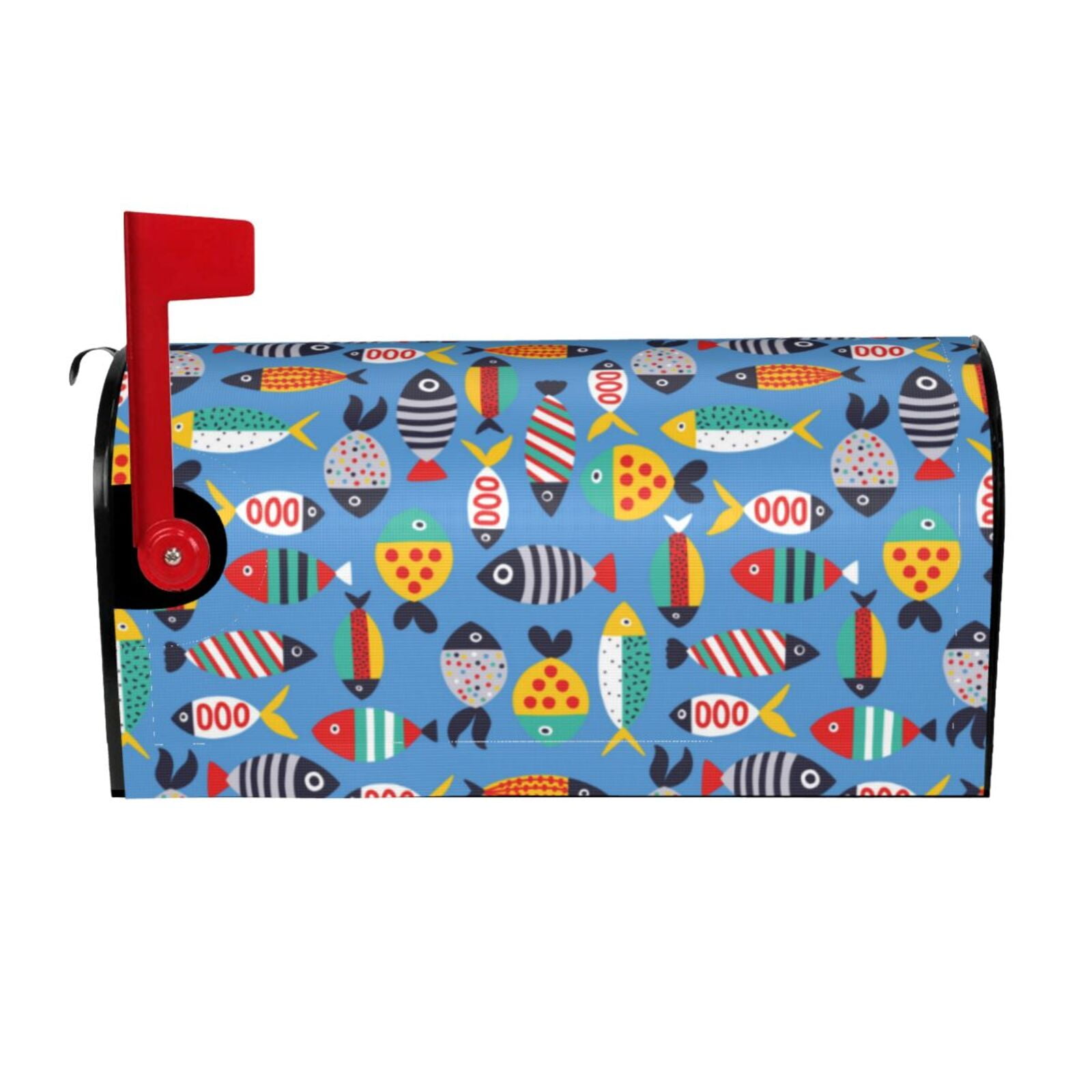 Naloa Cute Flat Fish Mailbox Covers Magnetic Post Box Cover Post Letter ...