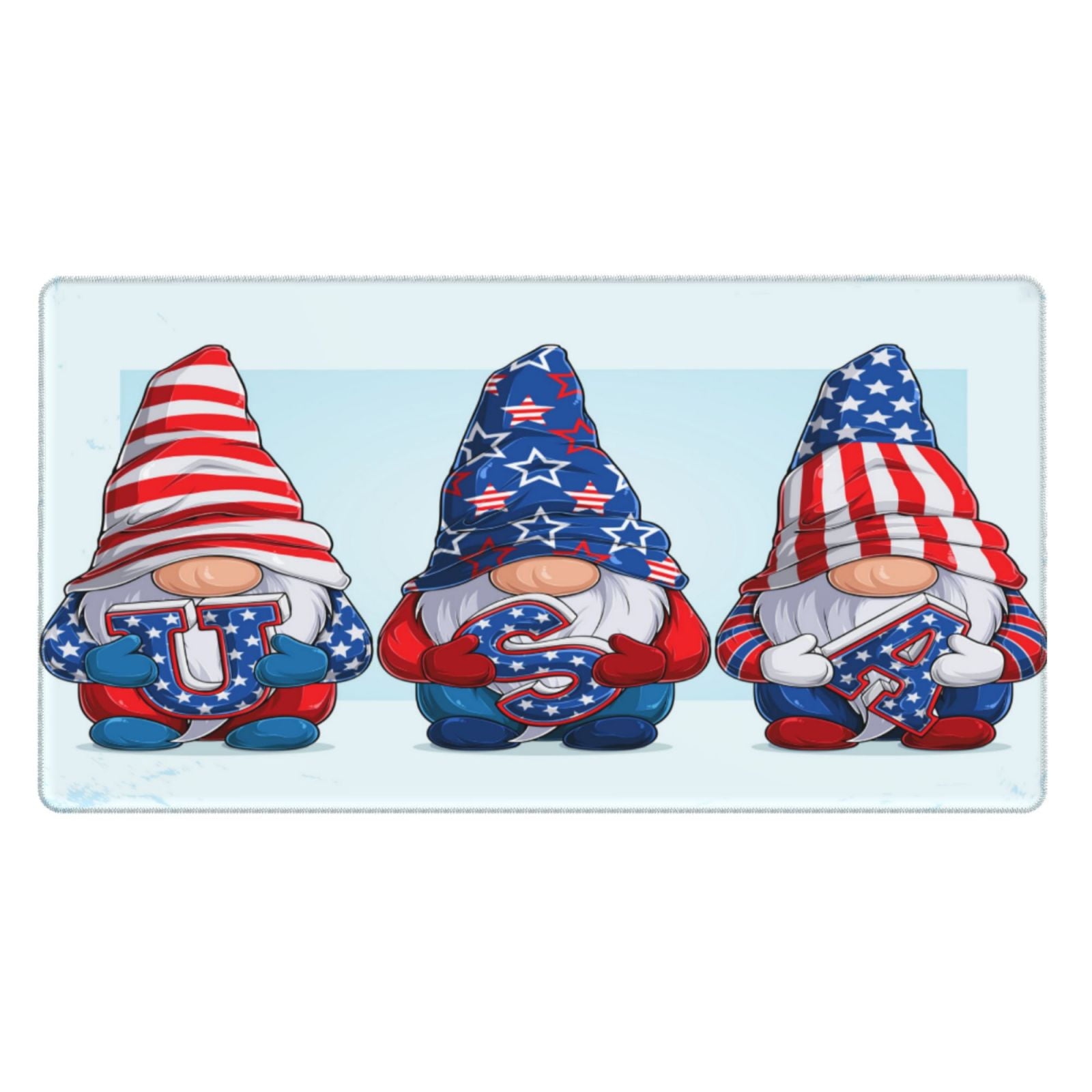Naloa Cute Gnomes in USA1 Gaming Mouse Pad Large Mouse Mat Long ...