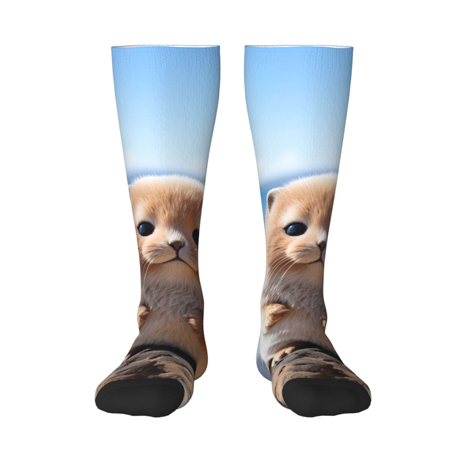 Naloa Cute Guinea Pig Sea Thigh High Socks Extra Long Stretchy Sock ...