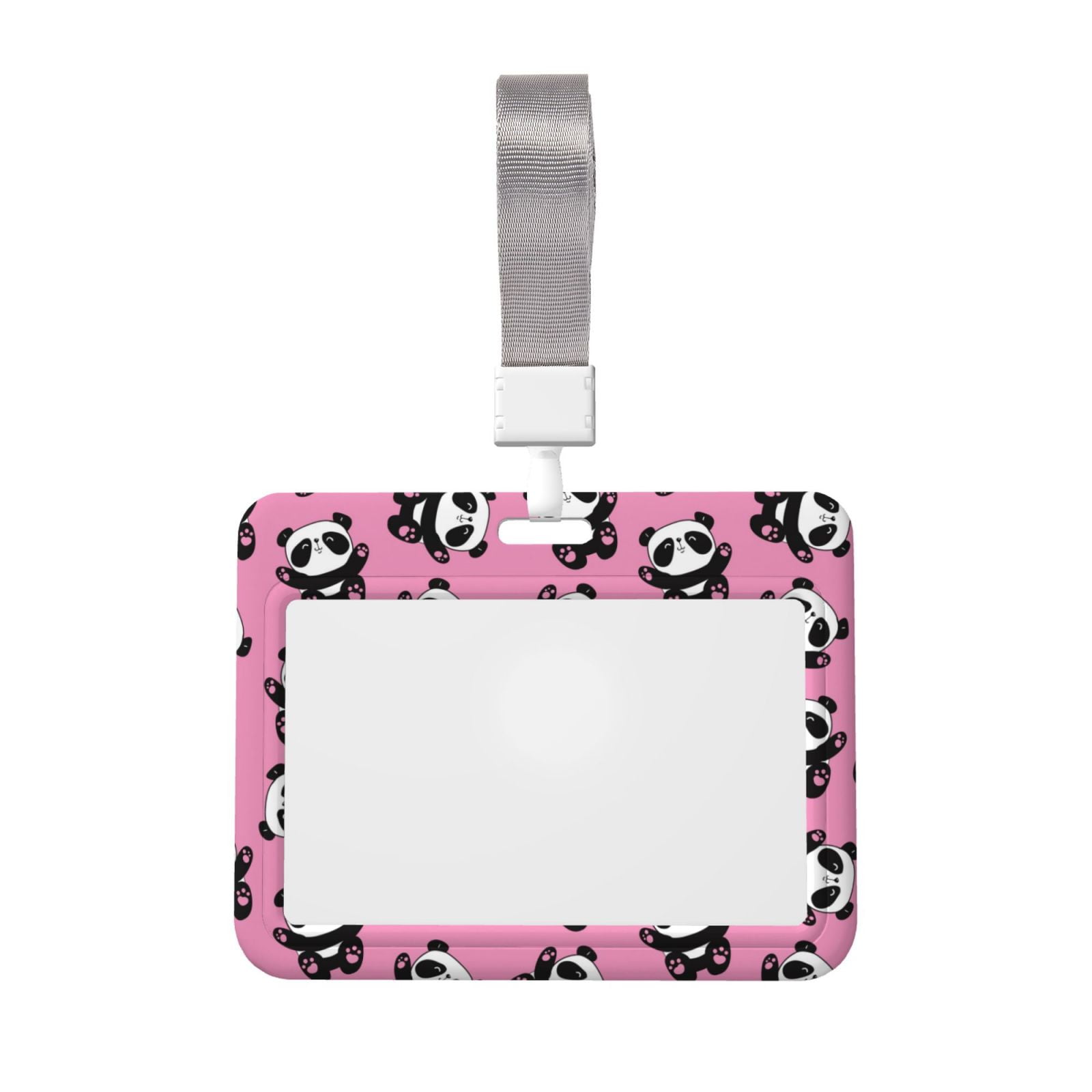 Naloa Cute Panda Card Badge Holder Work Badge Sleeve for Office, School ...