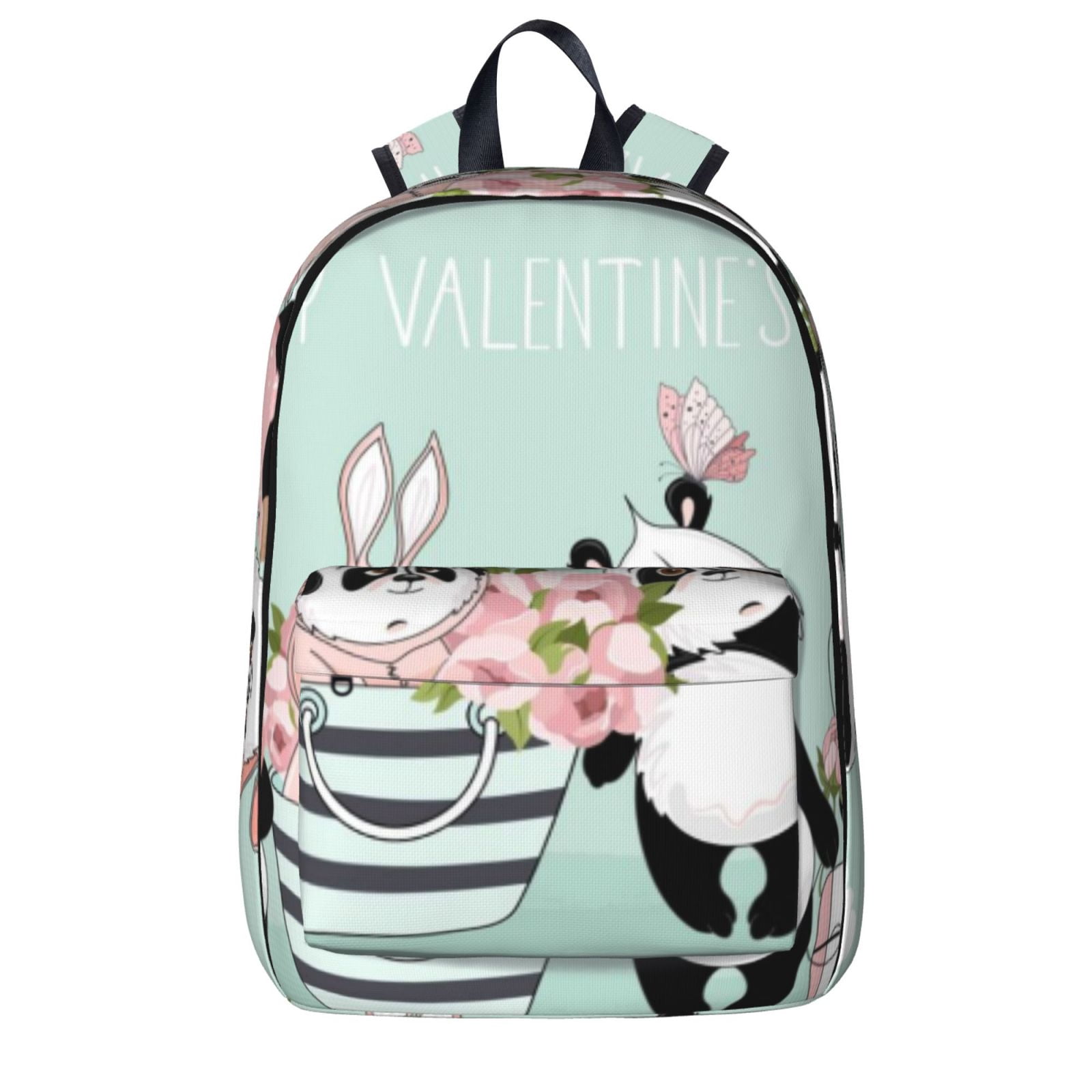 Naloa Cute Panda Print Laptop Backpack - Computer Bag with 2 ...