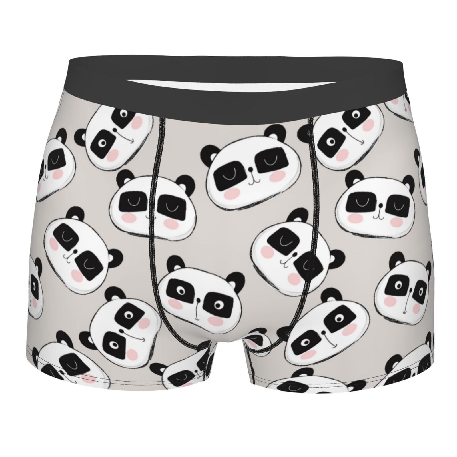 Naloa Cute Panda Print Mens Underwear - Boxers for Men, Classic Briefs ...