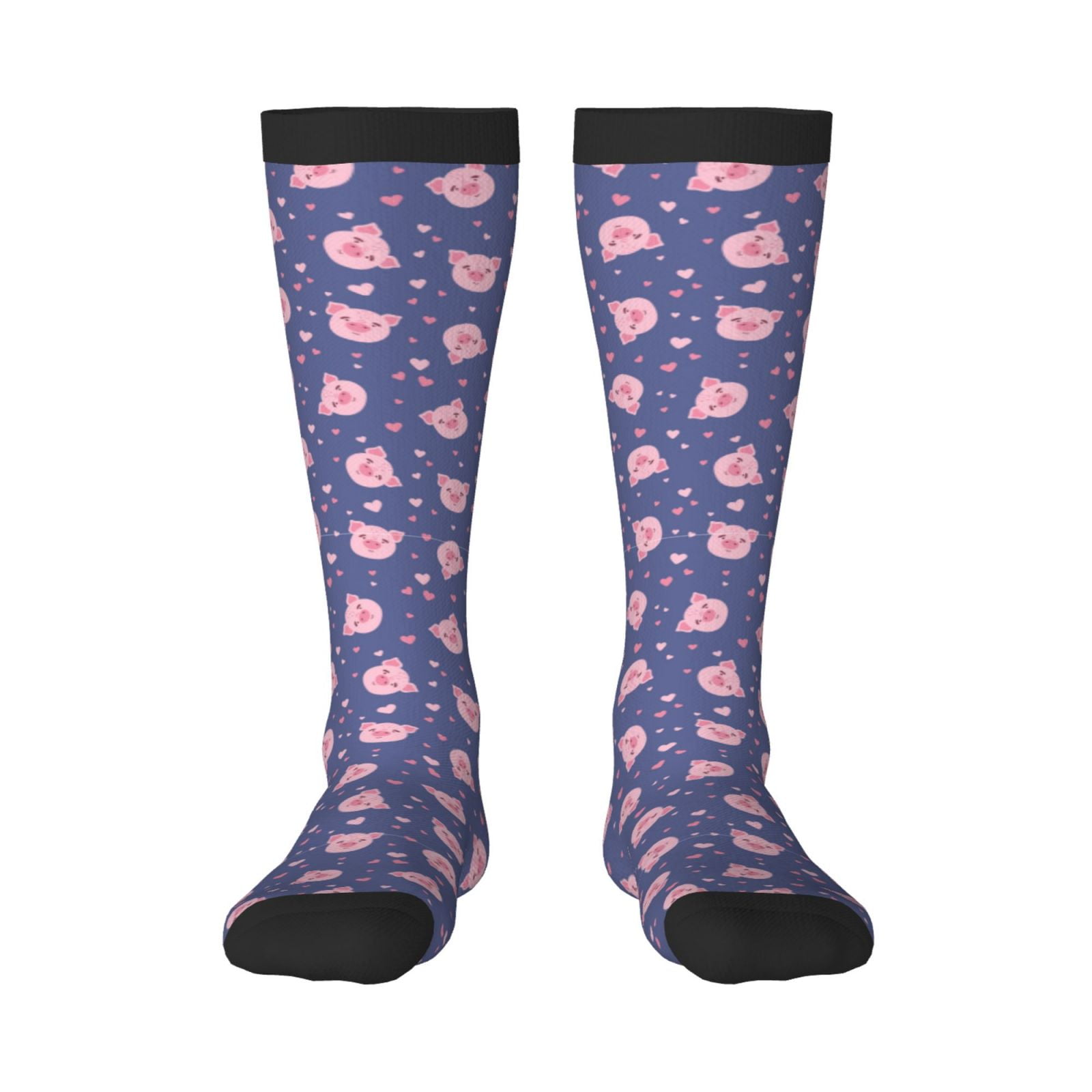 Naloa Cute Pig Thigh High Socks Extra Long Stretchy Sock Women Over ...
