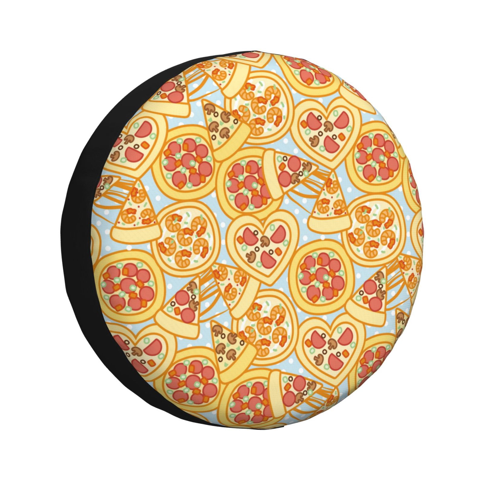 Naloa Cute Pizza In Various PVC Leather Spare Tire Wheel Cover for Car ...
