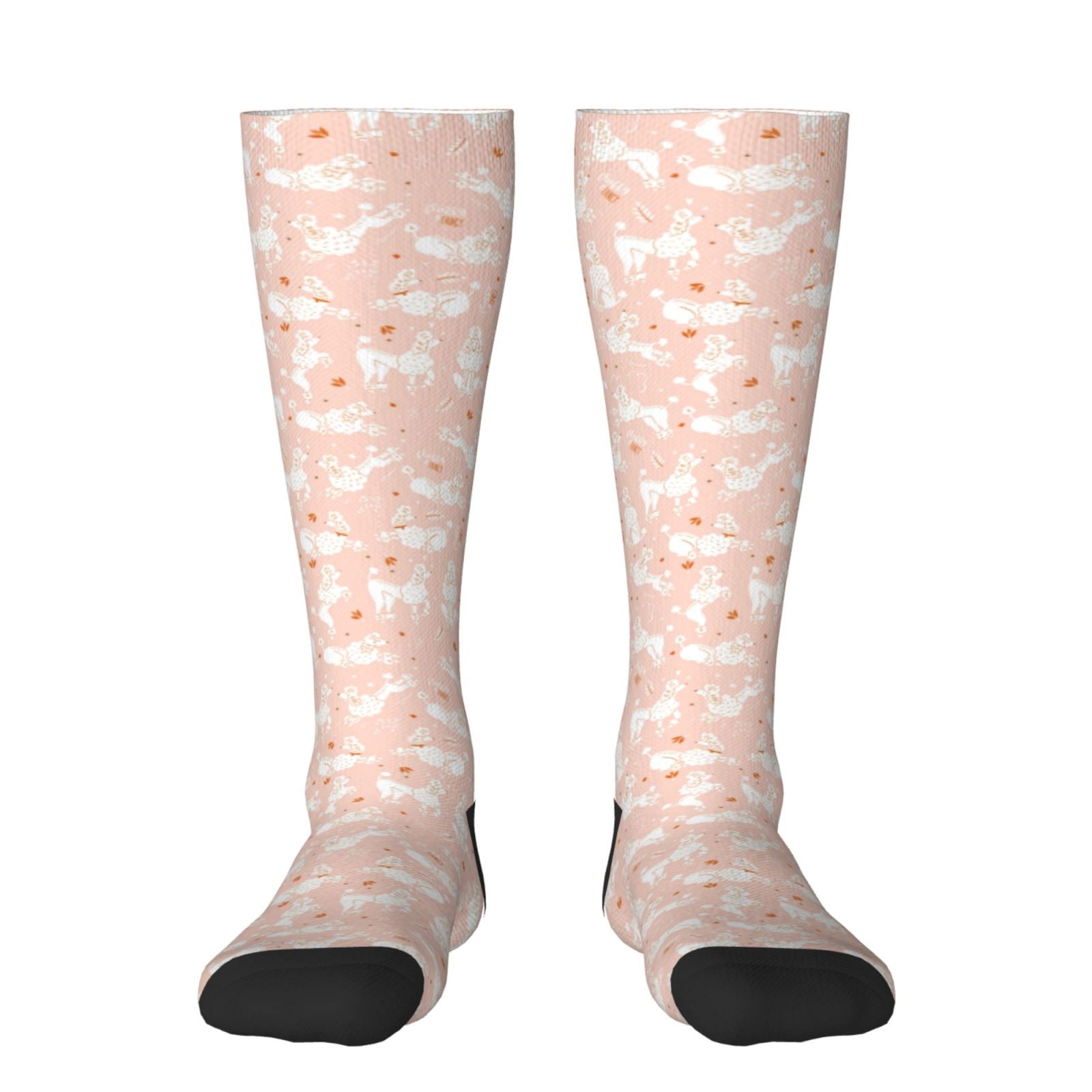 Naloa Cute Poodle Dog Thigh High Socks Extra Long Stretchy Sock Women ...