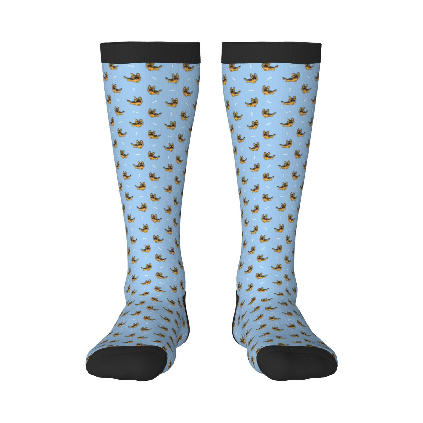 Naloa Cute Puppy Thigh High Socks Extra Long Stretchy Sock Women Over ...