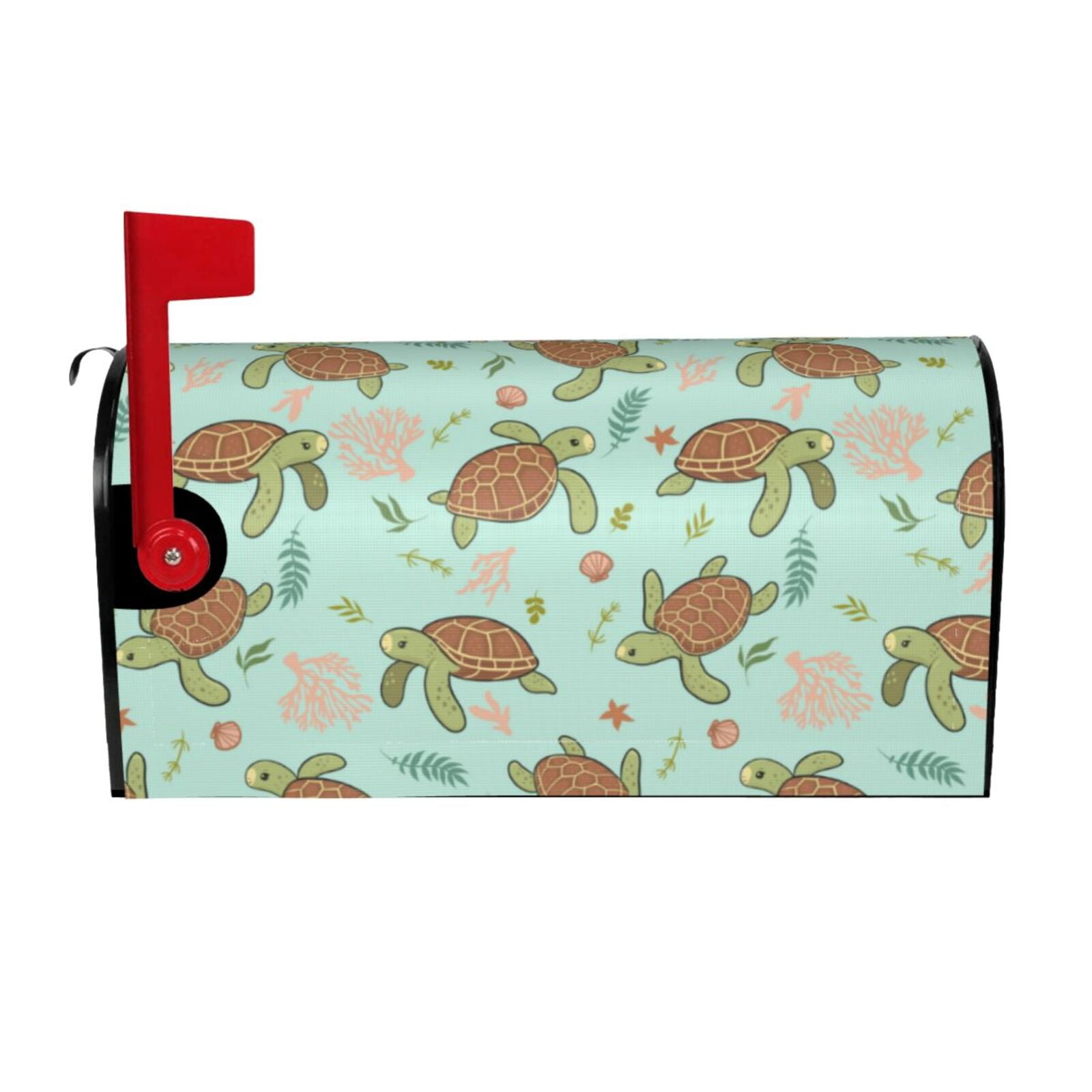 Naloa Cute Sea Turtles Mailbox Covers Magnetic Post Box Cover Post ...