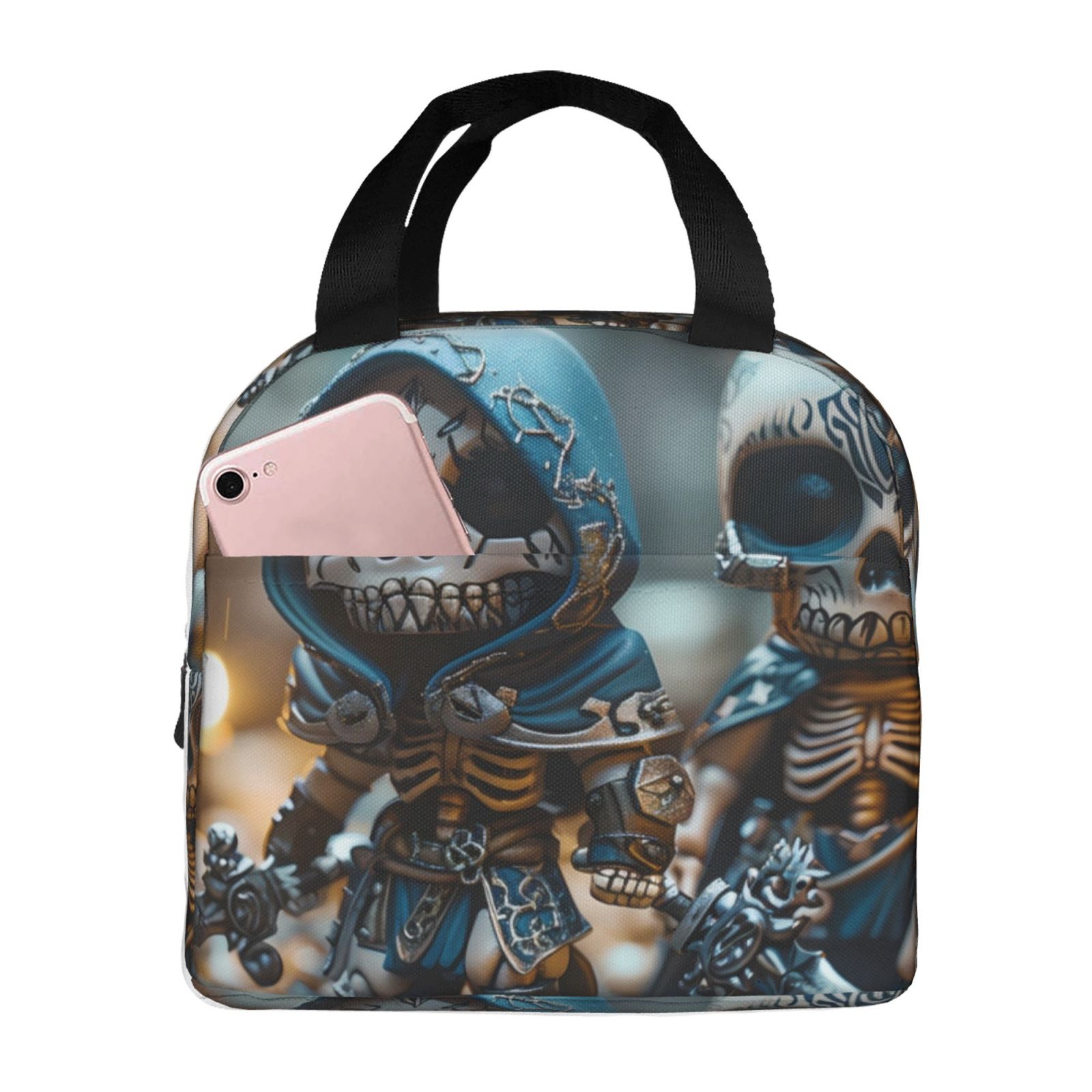 Naloa Cute Skeletons Figurines Print Lunch Box for Women Men,Insulated ...