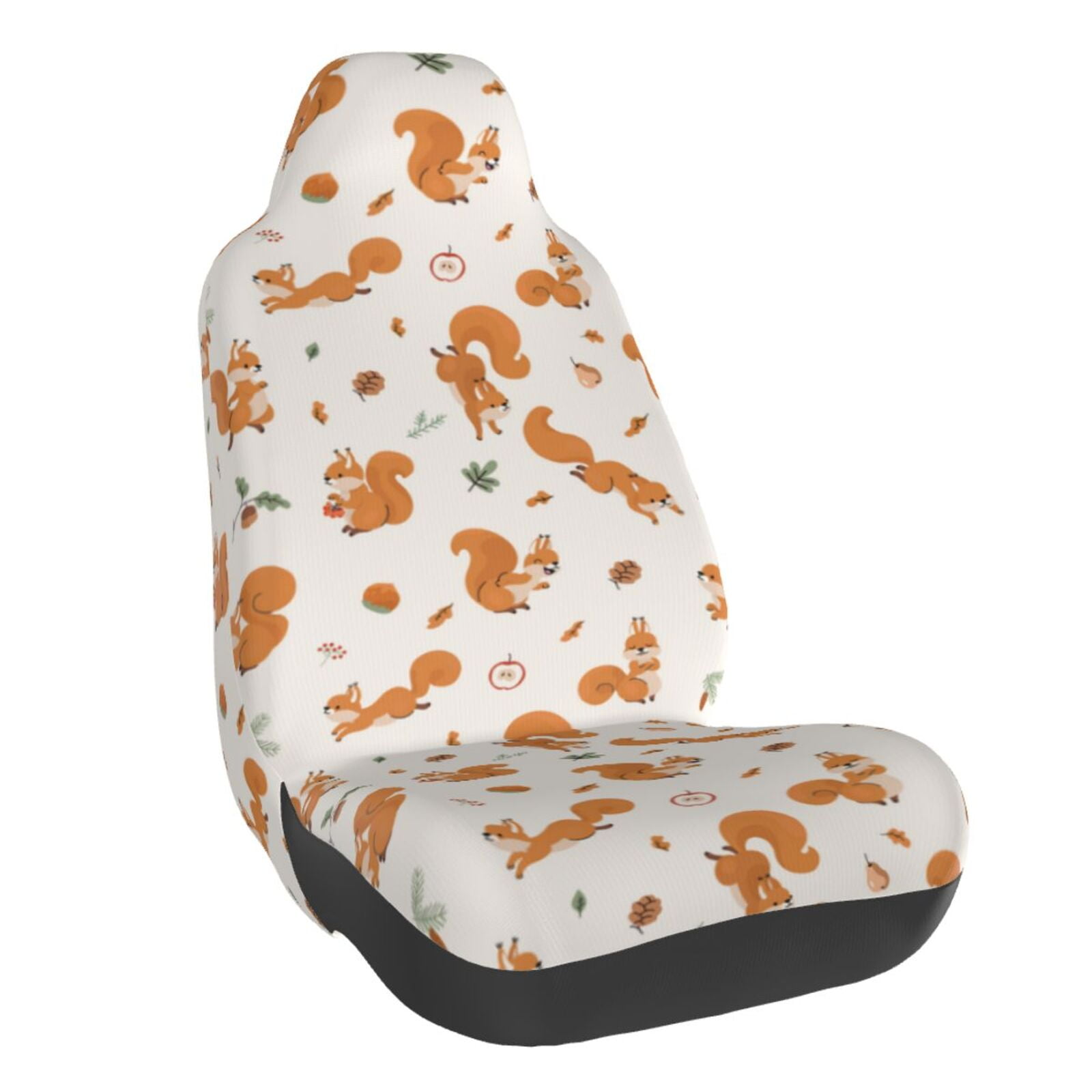Naloa Cute Squirrel Fall Car Seat Covers Universal Front Seat Coves for ...