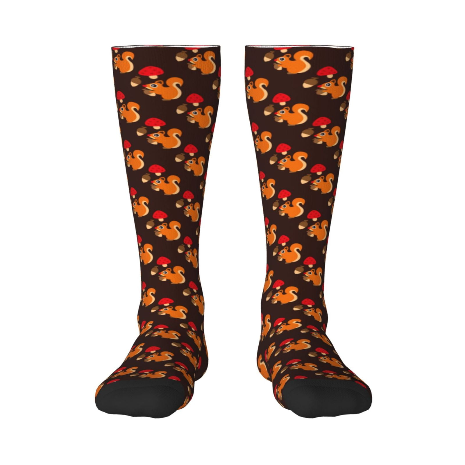 Naloa Cute Squirrel Thigh High Socks Extra Long Stretchy Sock Women ...