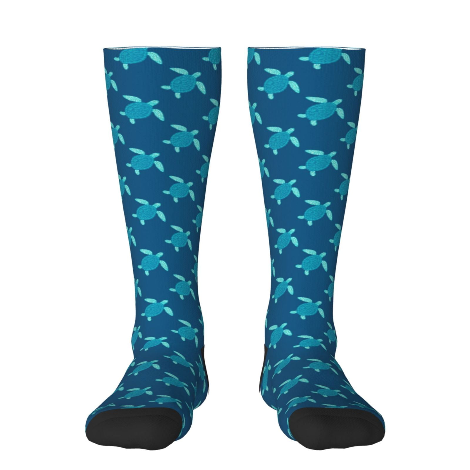 Naloa Cute Turtle Thigh High Socks Extra Long Stretchy Sock Women Over ...
