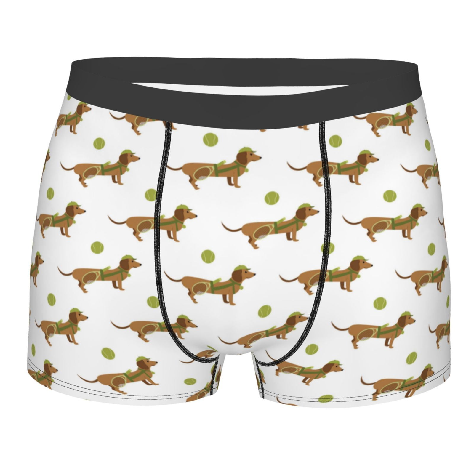 Naloa Dachshund Going To Play Tennis Print Mens Underwear - Boxers for ...
