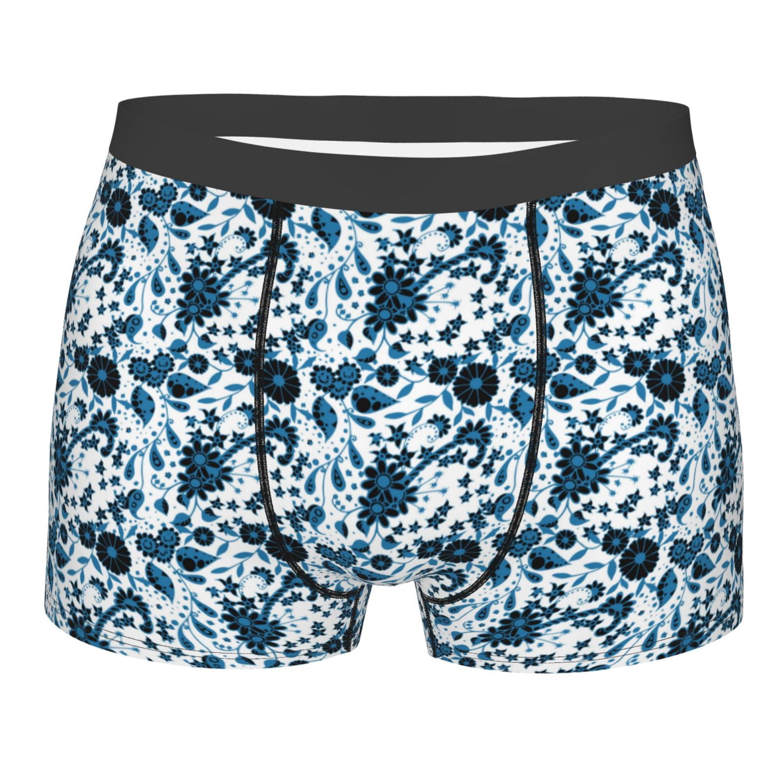 Naloa Daisies Flowers Print Mens Underwear - Boxers for Men, Classic ...