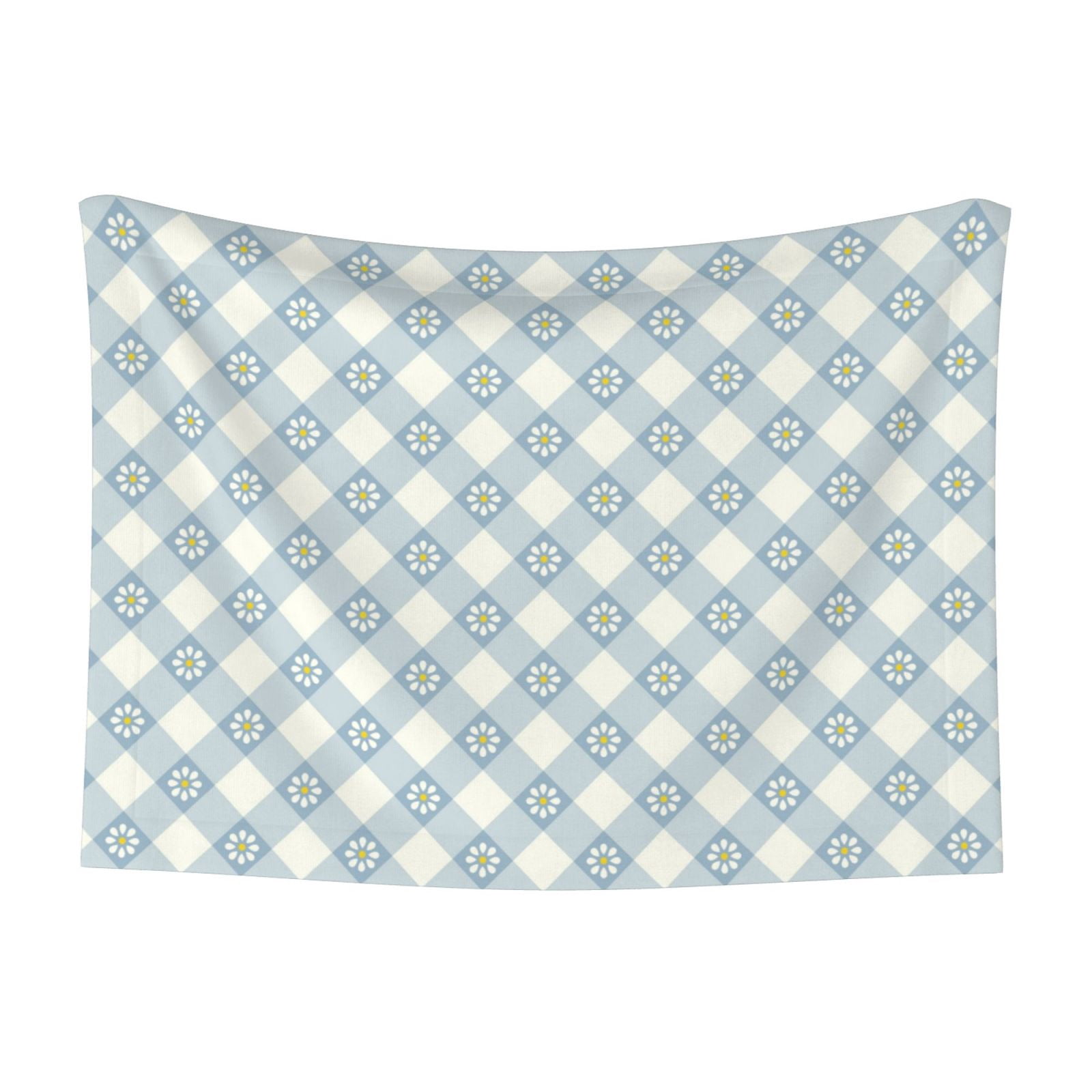 Naloa Daisy Plaid Blue Dog Blanket, 3 Sizes Cat Blanket for Indoor Cats ...