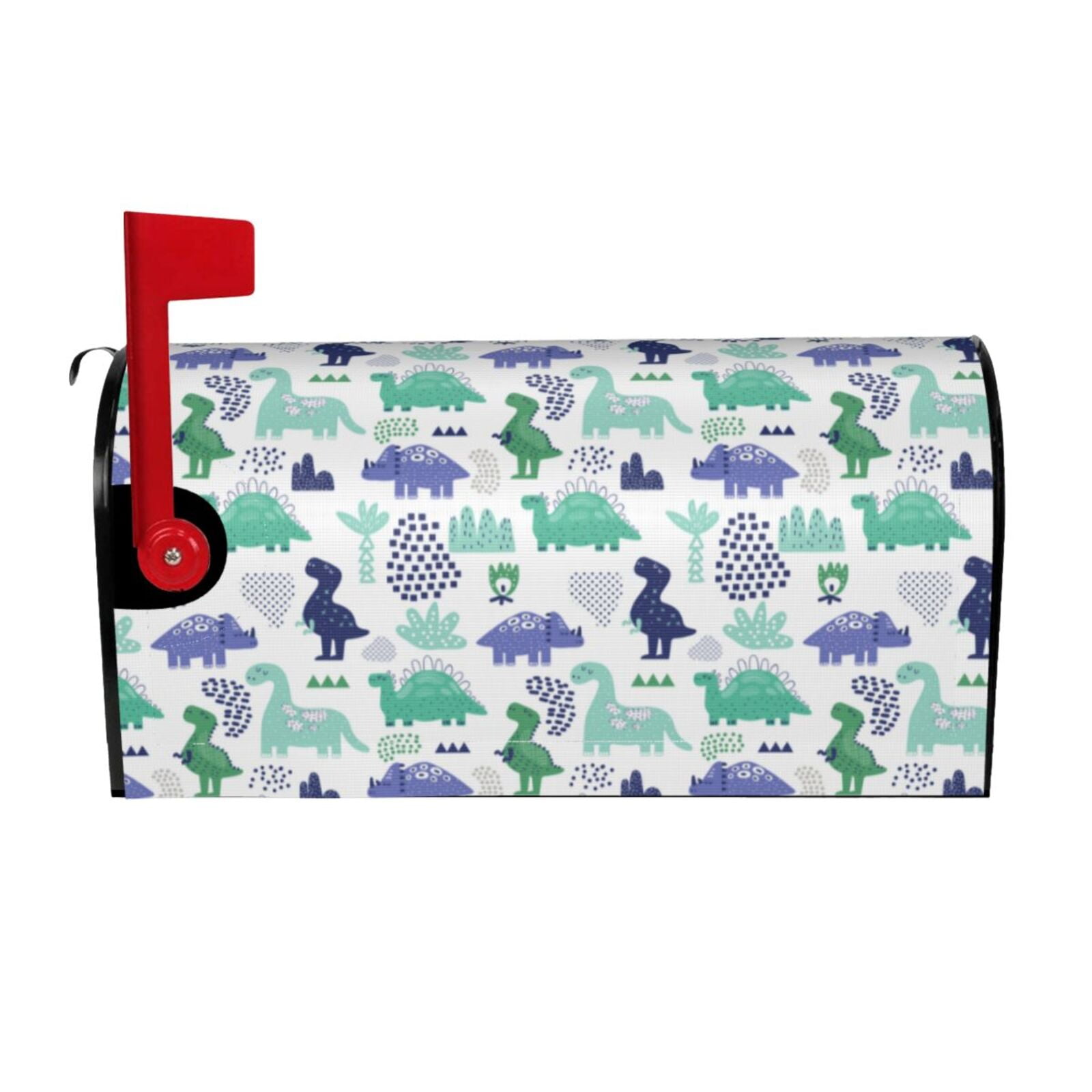 Naloa Dinosaur Mailbox Covers Magnetic Post Box Cover Post Letter Box ...